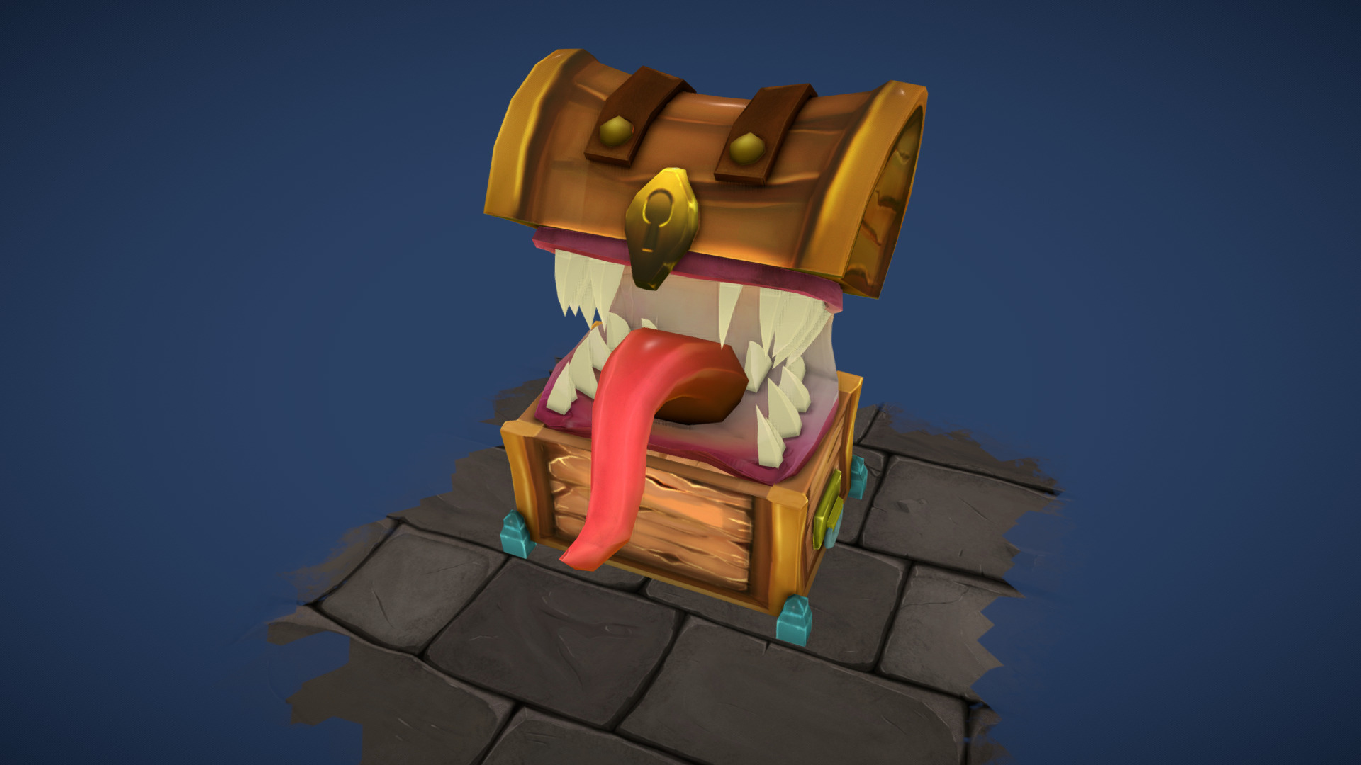 Mimic the Treasure Chest - 3D model by Ivan Yoshua (@imonyet) [09d8471 ...