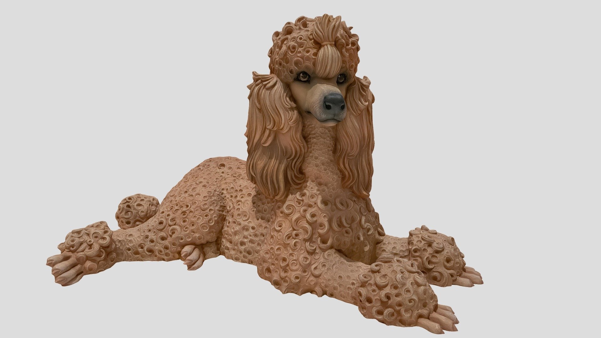 Poodle by Jeff Koons - 3D model by carlos faustino (@carlosfaustino ...