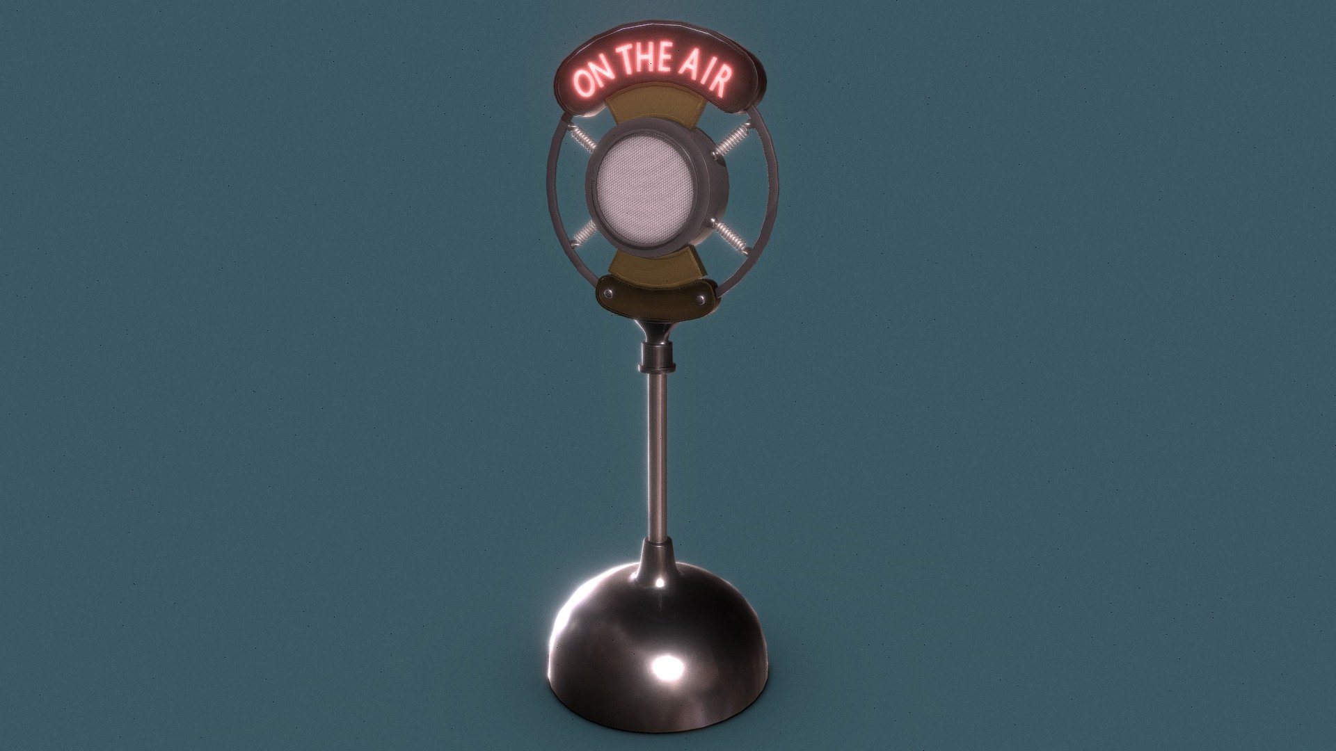 Broadcast Microphone - Download Free 3D model by Atilla Kutluay Erdoğay ...