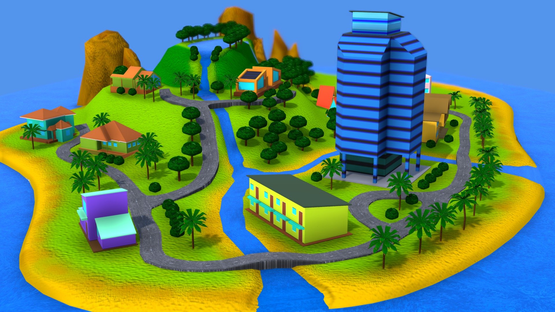 Island - Download Free 3D model by shakiller [09dc6dc] - Sketchfab