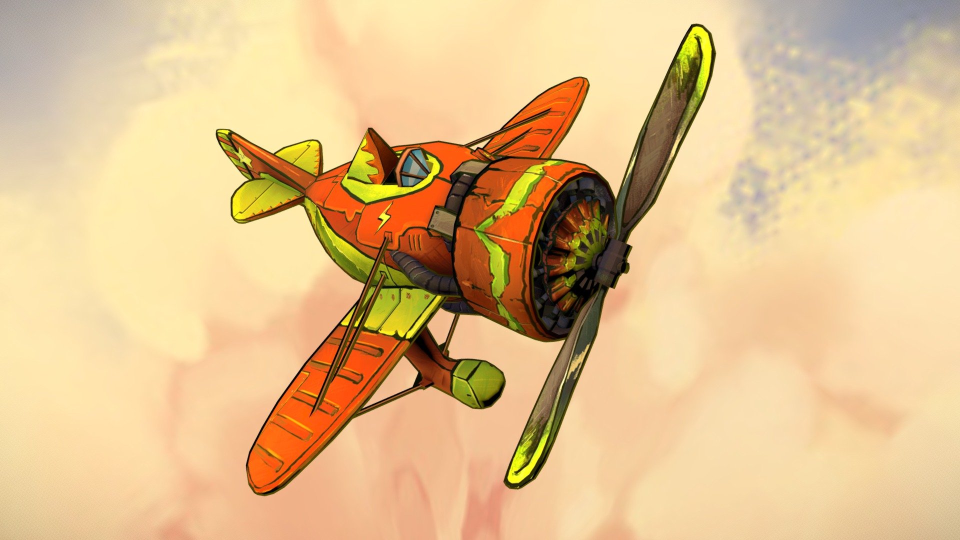 Flying Circus Stylized Plane - 3D model by Alicja Pawelec ...