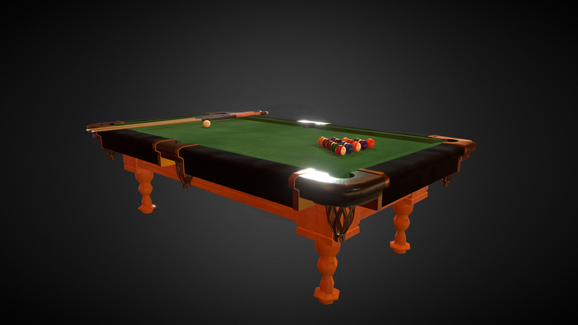 Vintage Pool Tabe - 3D model by ErikArb [09e48f7] - Sketchfab