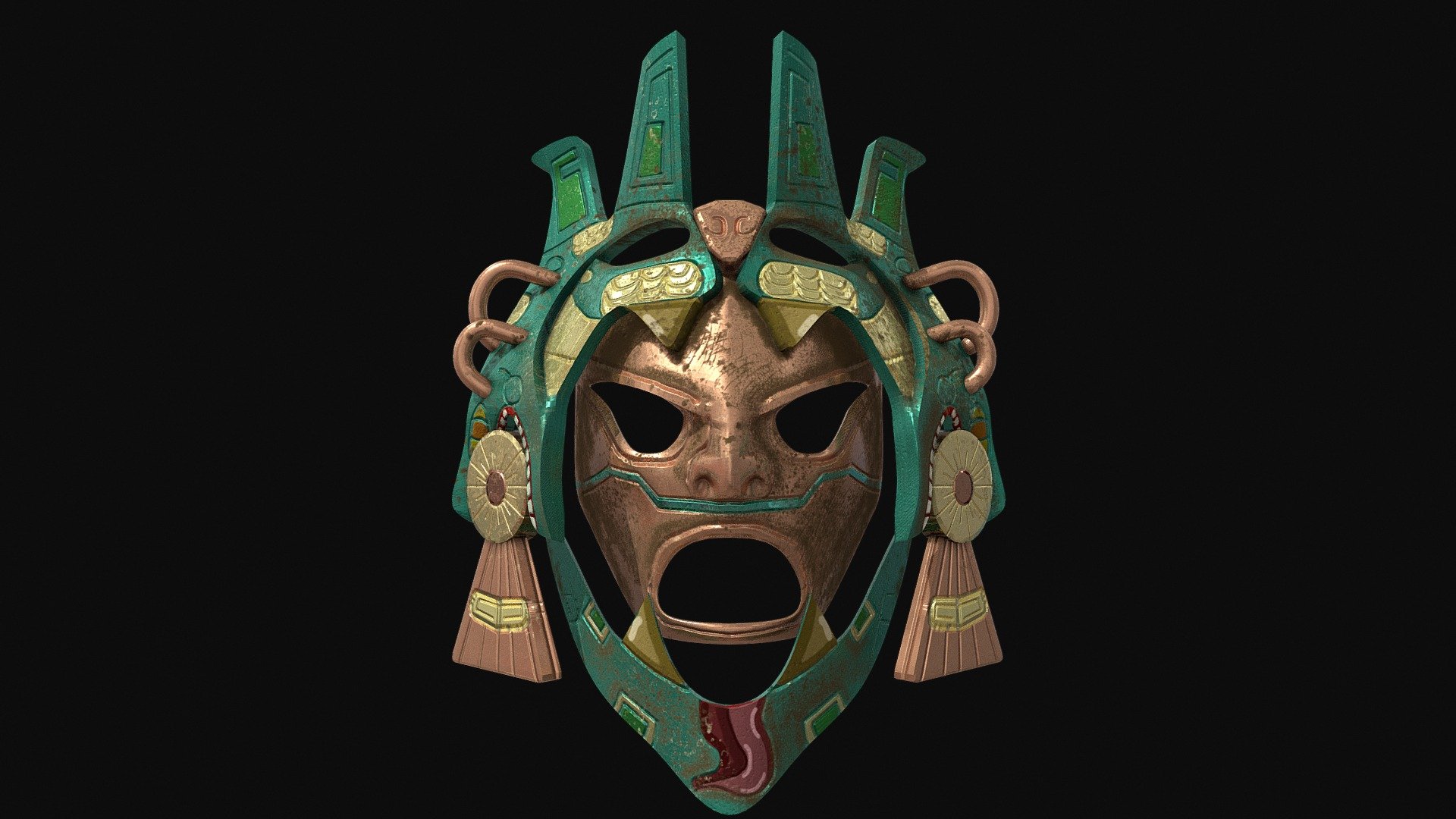Mayan Mask - 3D model by Shrike (@shrikefull) [09e4c8b] - Sketchfab