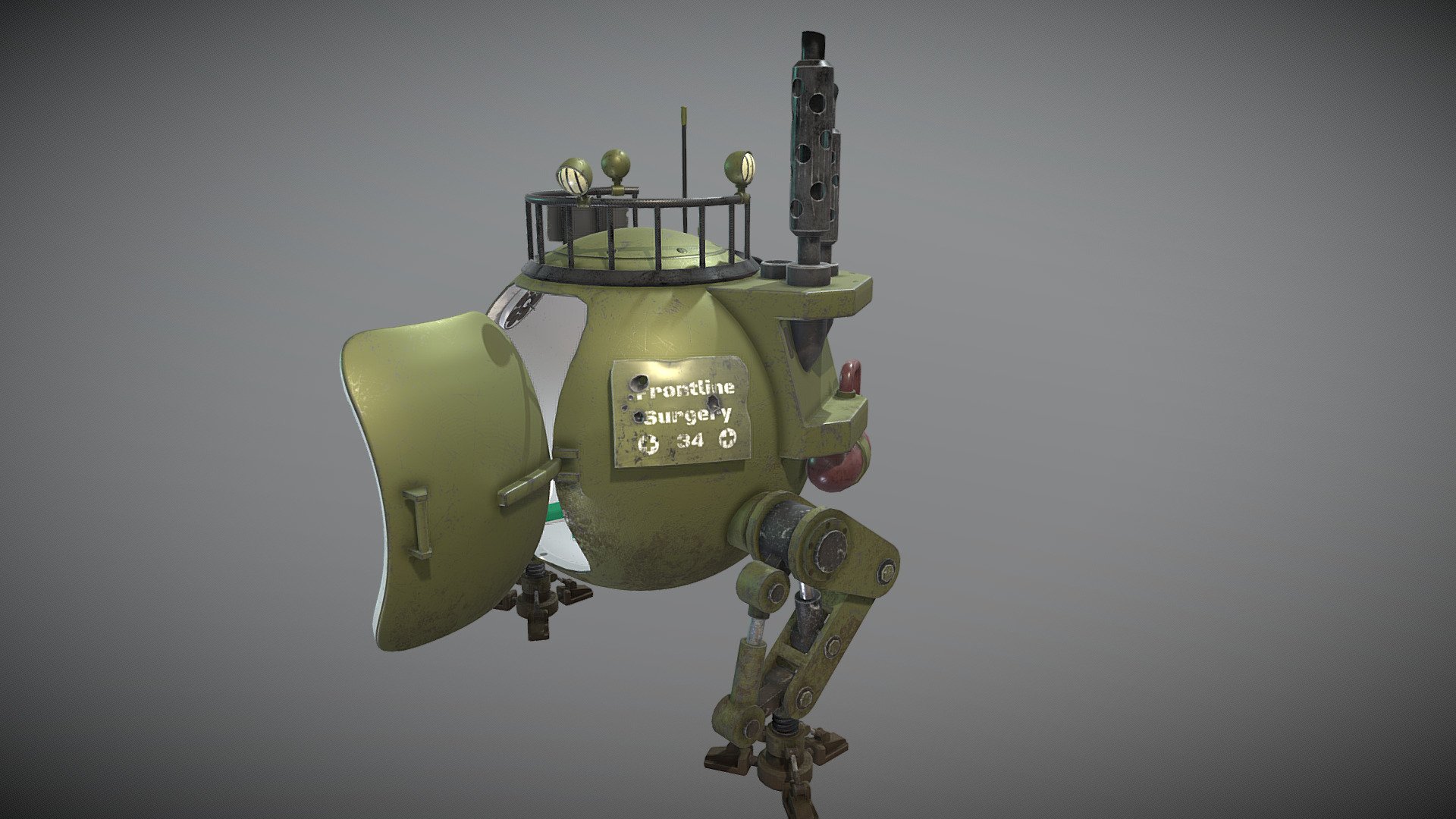 Frontline Surgery Mech - 3D model by Sanguine_Shade [09e5304] - Sketchfab