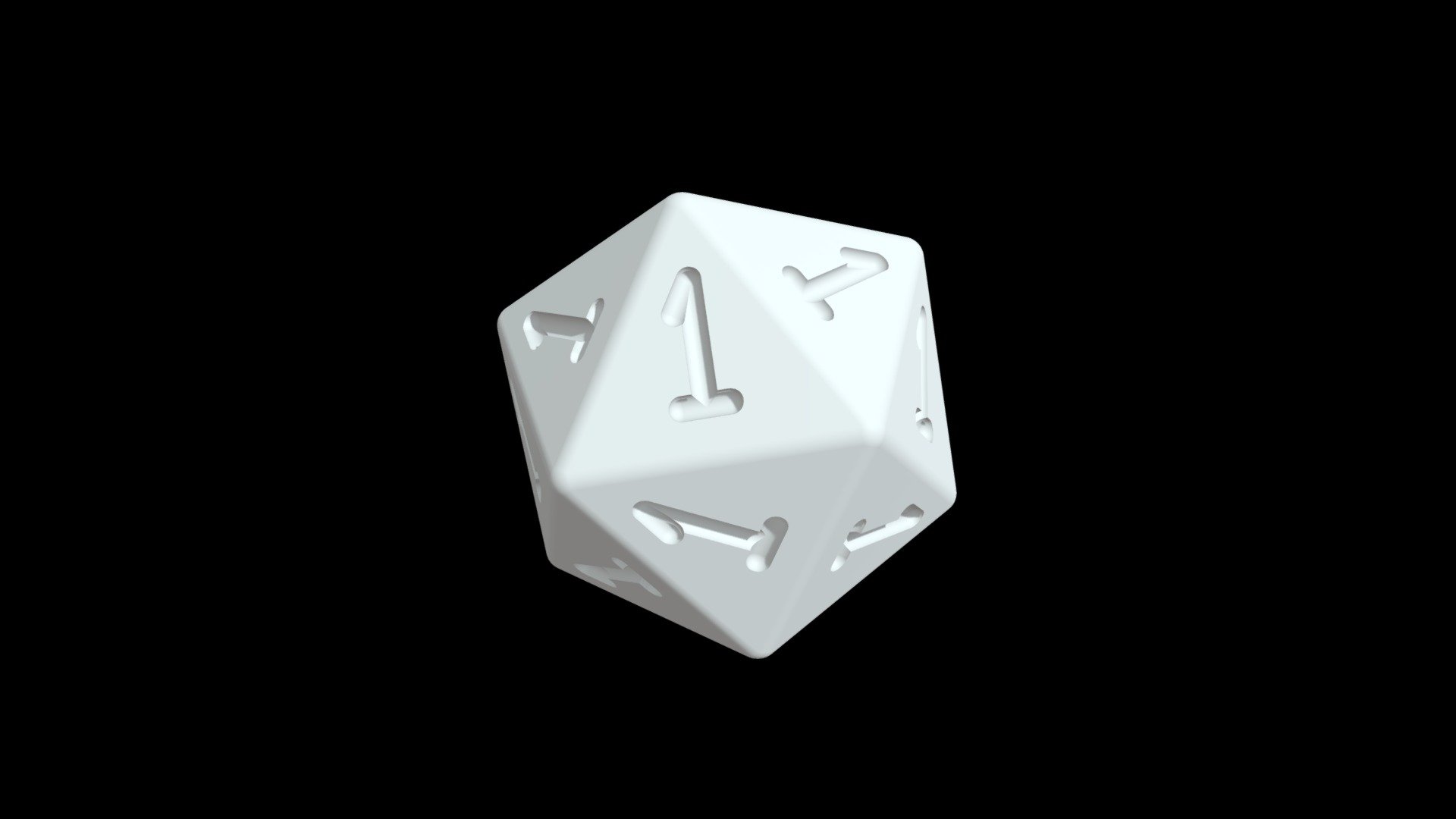 D20 - But all ones - Download Free 3D model by Ged Merrilin ...