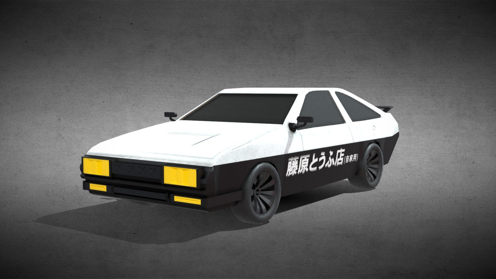 AE86 Low Poly - 3D model by Ethica [09e95a3] - Sketchfab