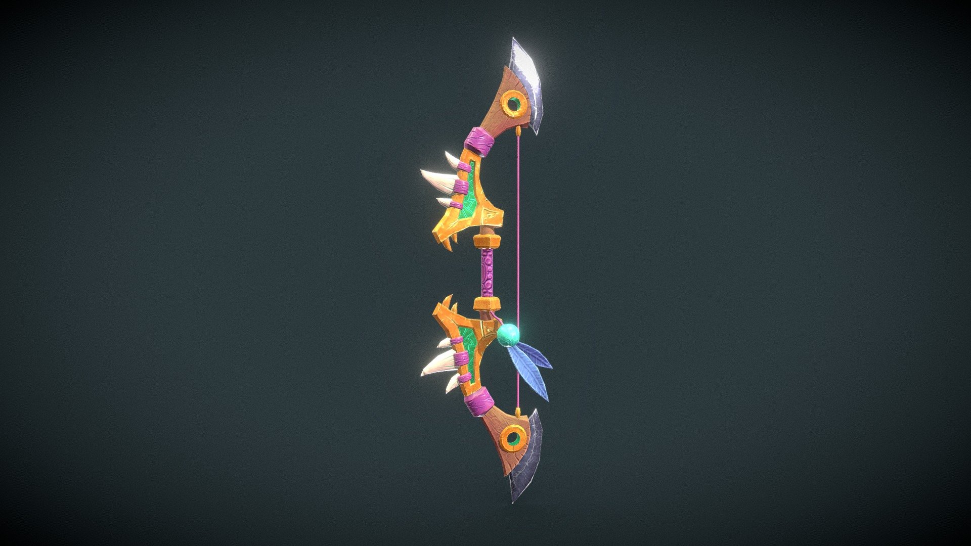 Zandalari Low Poly Stylized Bow - 3D model by Burak Özcan (@ozcanburak8 ...
