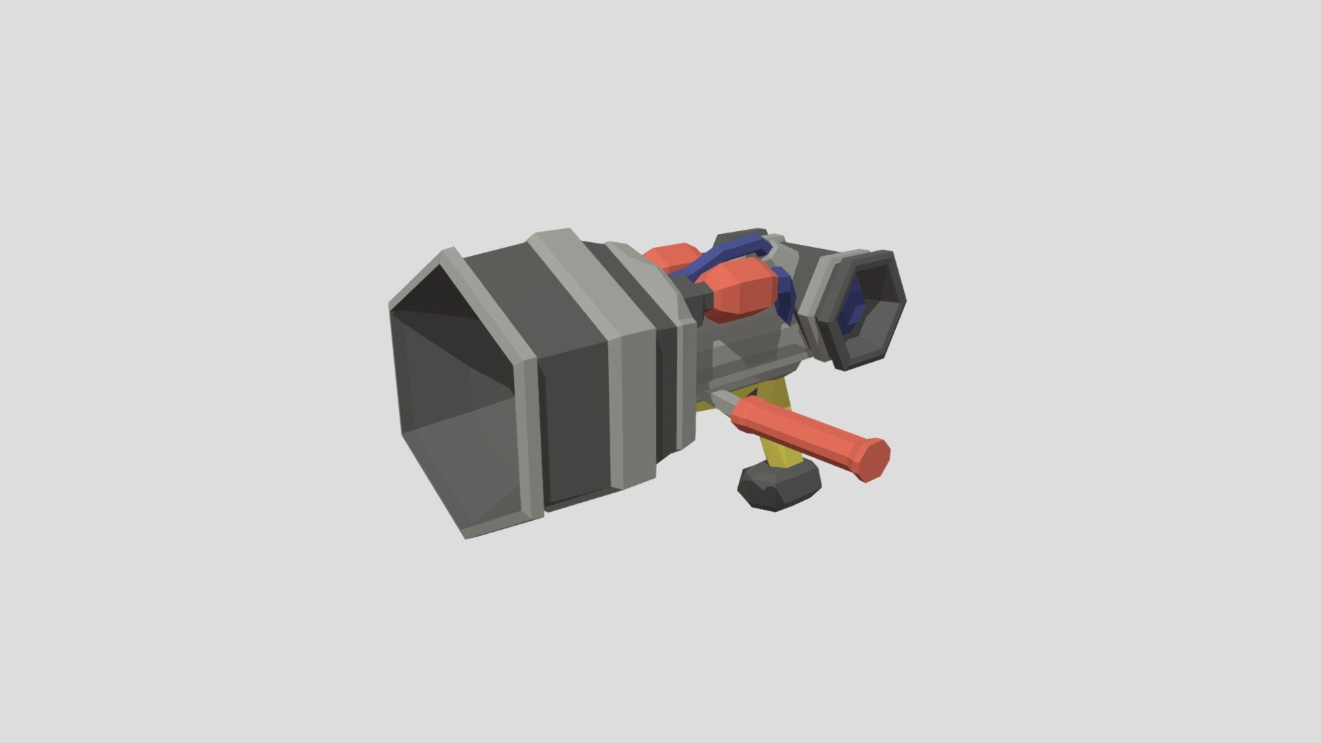 Bomb Launcher / Nitro Laucher Low Poly - Download Free 3D model by ...