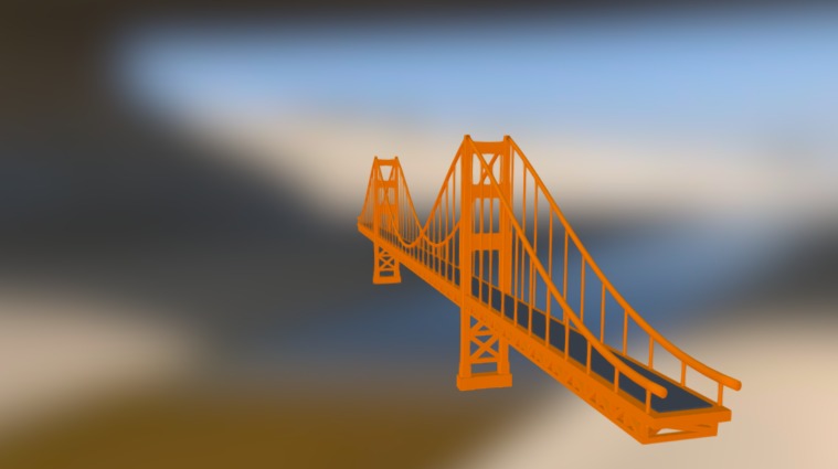 Golden Gate Bridge - 3D model by karismo [09ef645] - Sketchfab