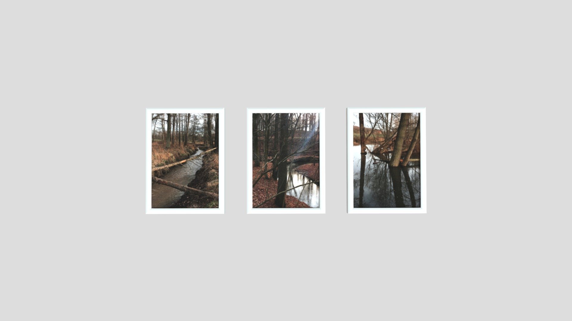 Picture Frames Hanging White - Buy Royalty Free 3D model by kambur ...