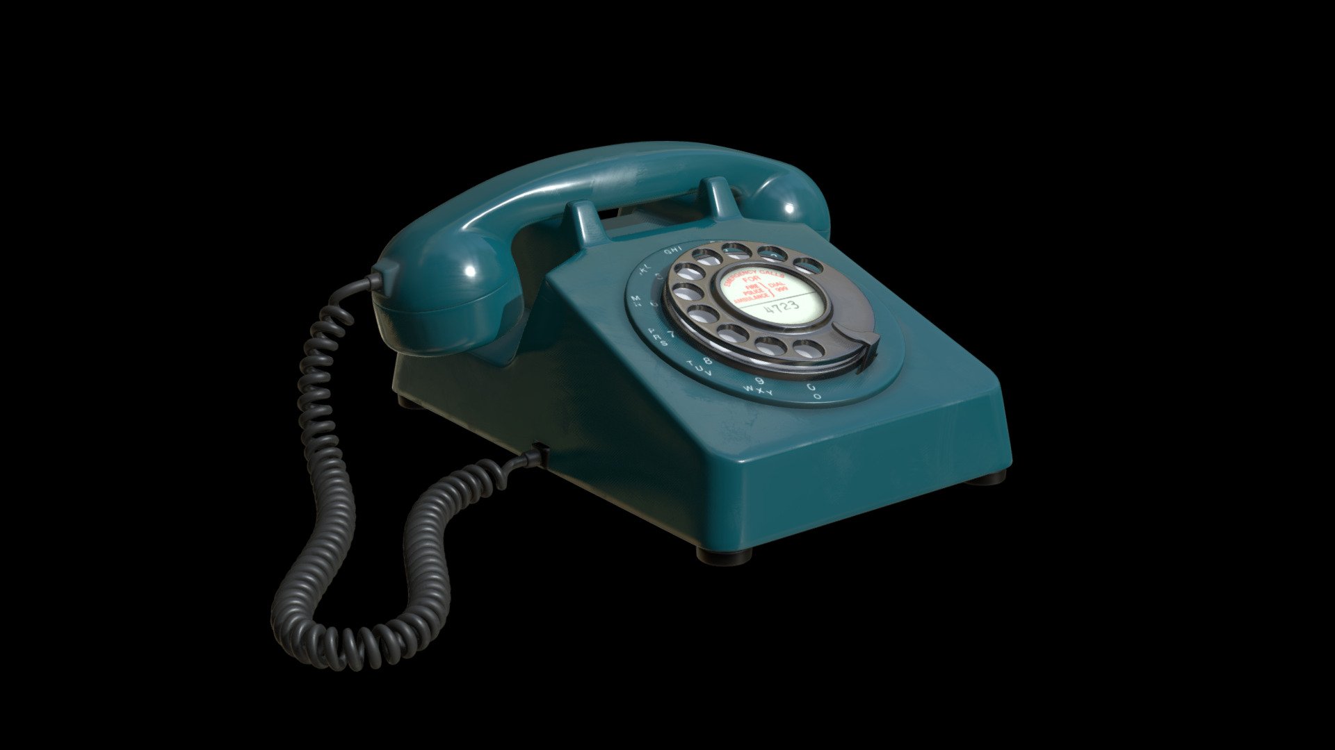Rotary Phone - Download Free 3D model by Patrick Cauty (@patrickcauty ...