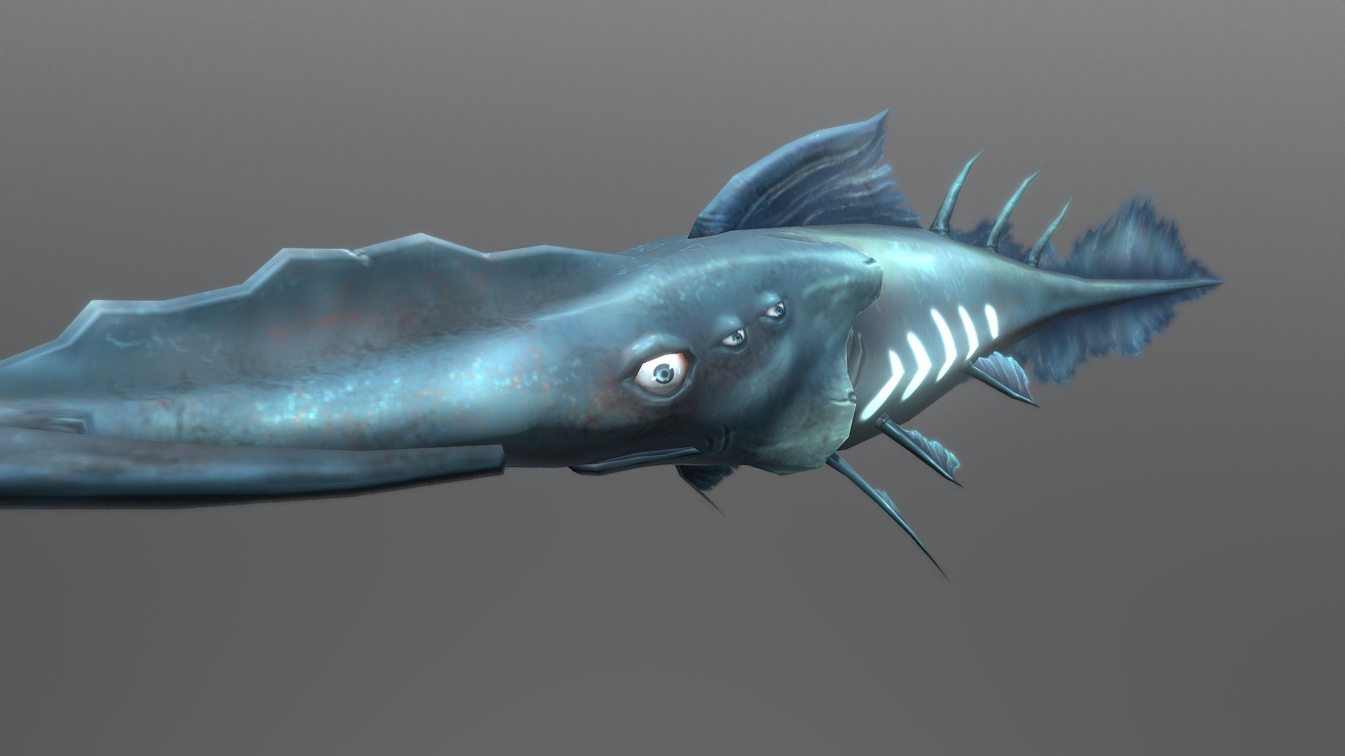 Alienfish - 3D model by julia (@juliaaber) [09f5f0b] - Sketchfab