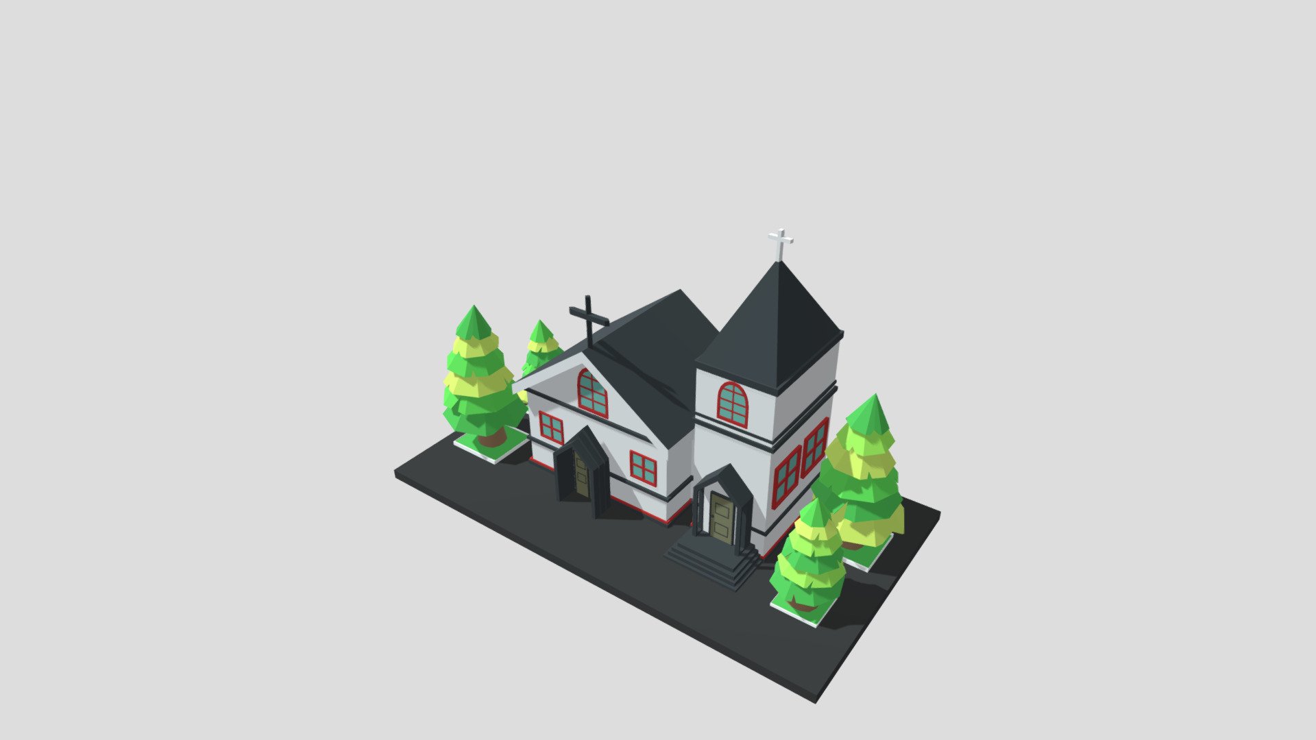 cartoon church 01 - Buy Royalty Free 3D model by jonocrescent1 [09f96b9 ...