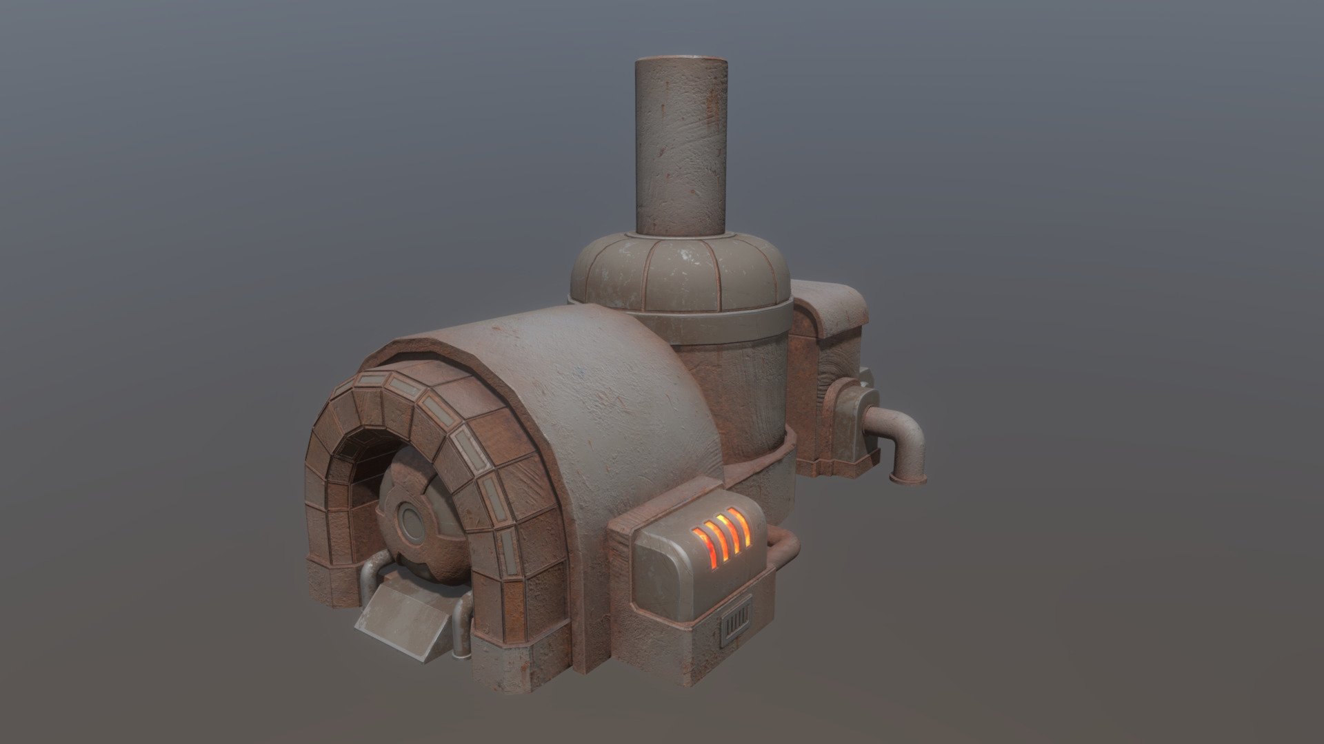 Stylized Fantasy Sci-fi Megaforge - 3D model by Art-Teeves [09fa037 ...