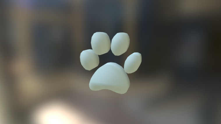 Paw Print - Download Free 3D model by Sir Swaghorse (@andrewoesterling ...