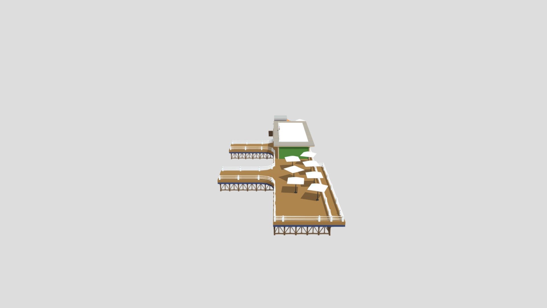 Saigon Waterbus Station (Vietnam) - low poly - 3D model by uyenhaxuan ...