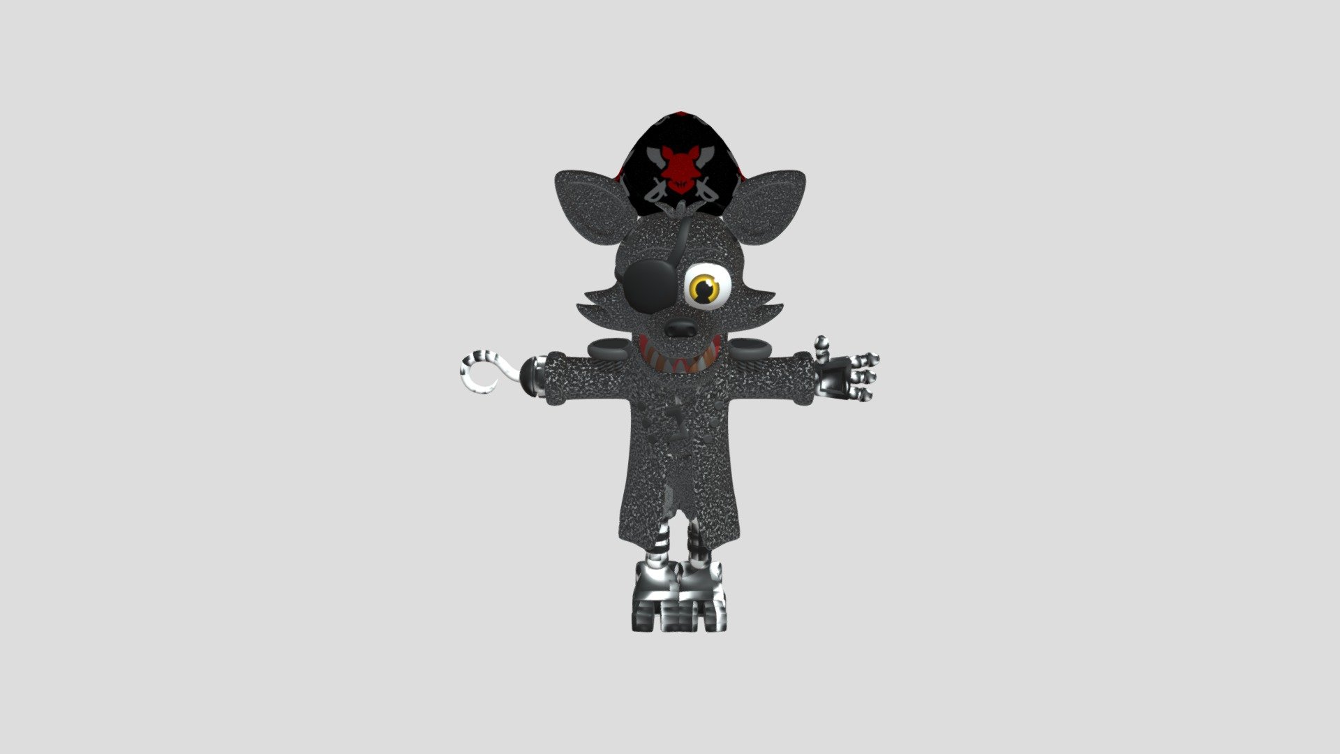 Captain Foxy - Download Free 3D model by fabi25928 [0a0504c] - Sketchfab