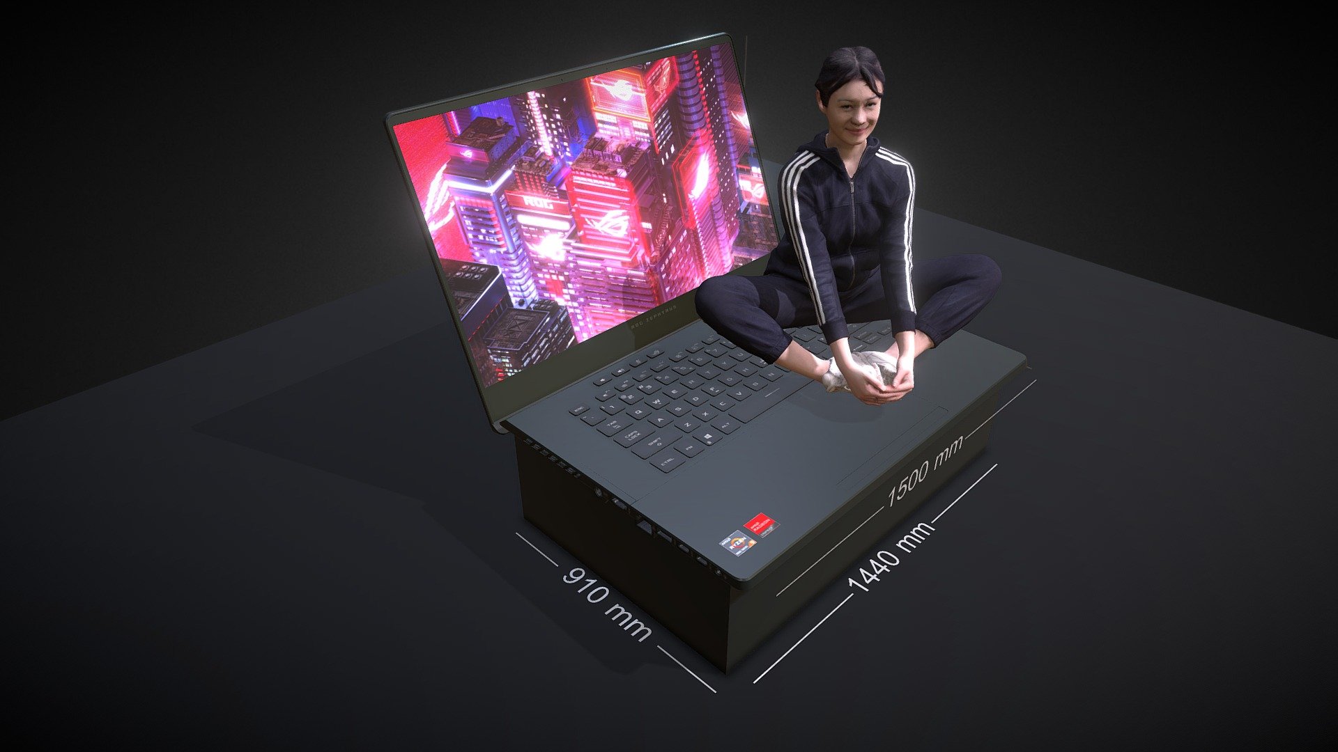 Asus Bench - 3D model by Alexander.Zubikov [0a05852] - Sketchfab