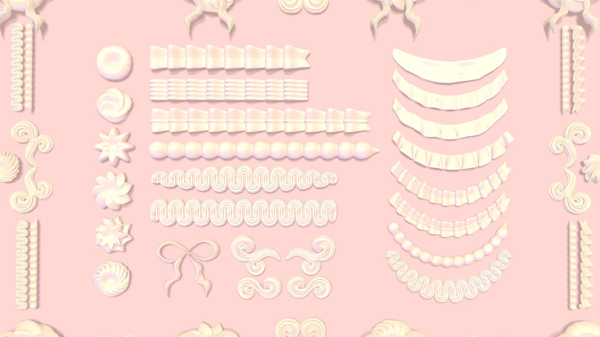 Cream Set 2 - Buy Royalty Free 3D model by IceCream Gan (@gan349875 ...