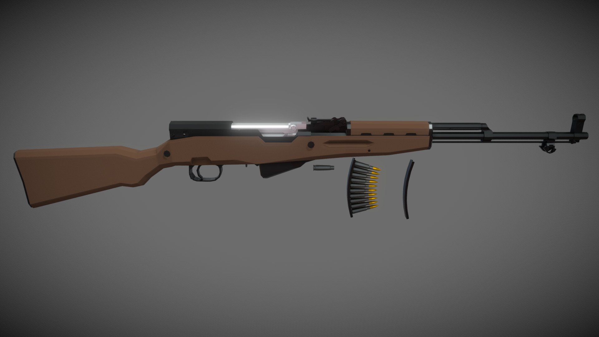 low-poly SKS - Download Free 3D model by D_U (@DU1701) [0a0de83 ...