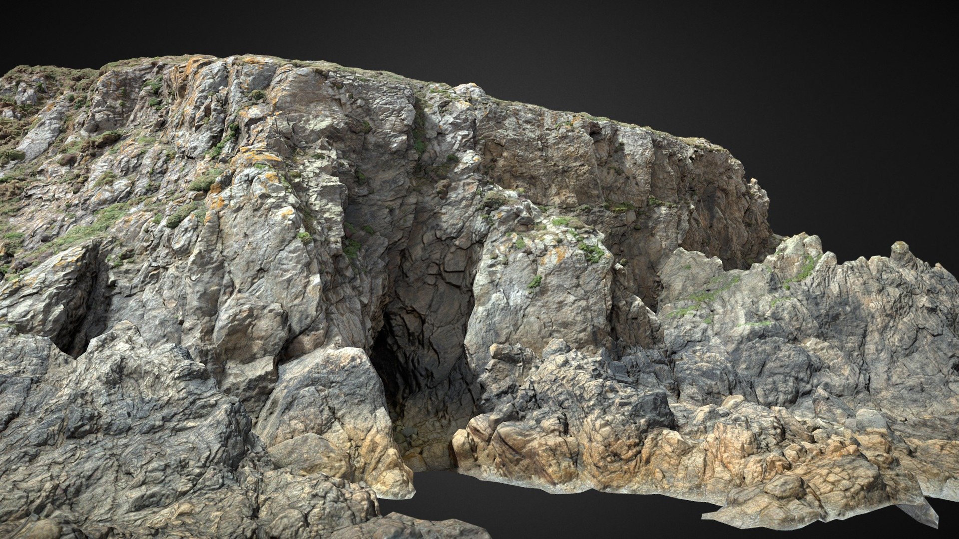 Big Coastal Cliff Scan B - Buy Royalty Free 3D model by Per's Scan ...