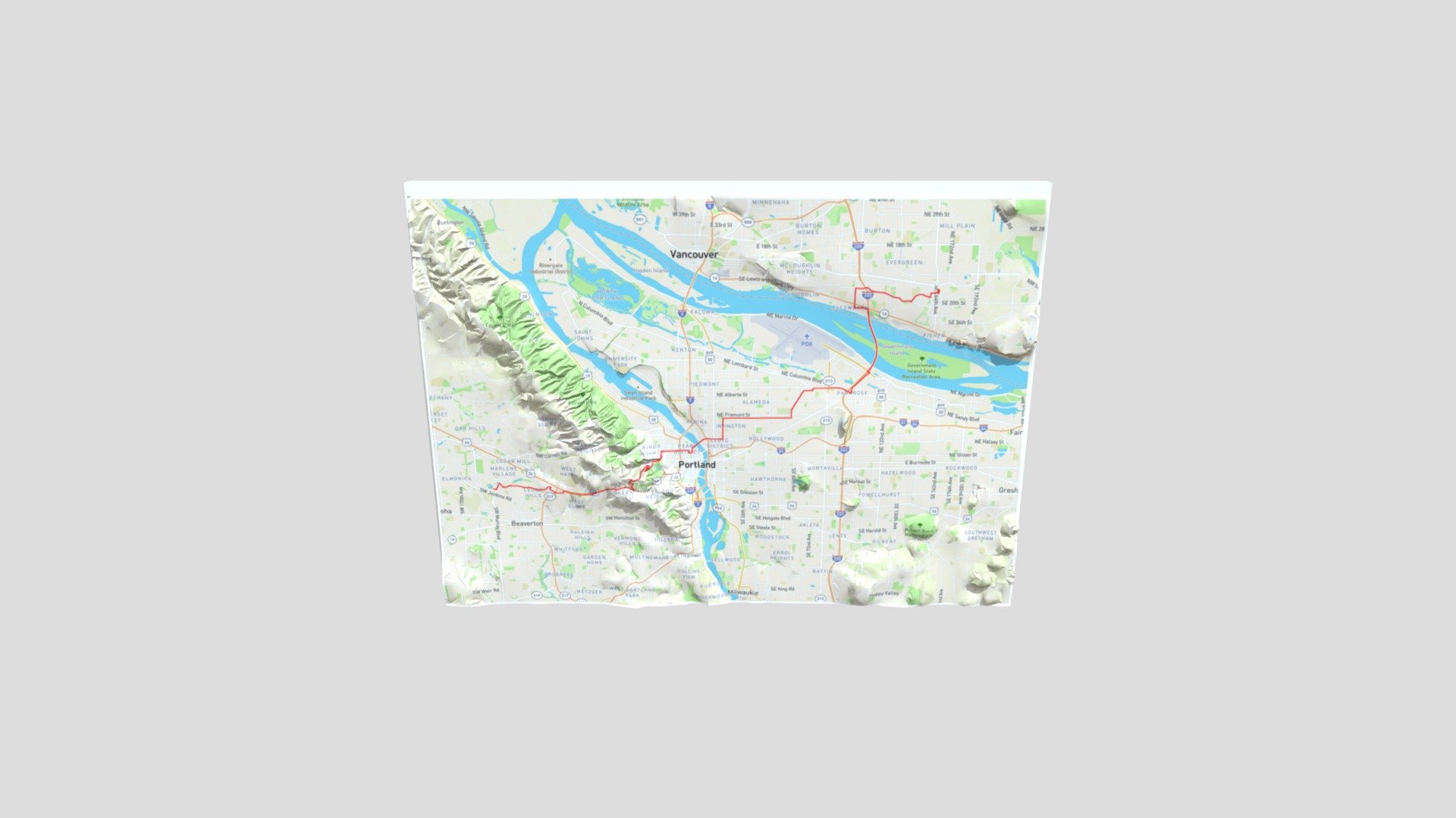 Model 3D mapy topograficznej - 3D model by am3d_pl [0a0f97c] - Sketchfab