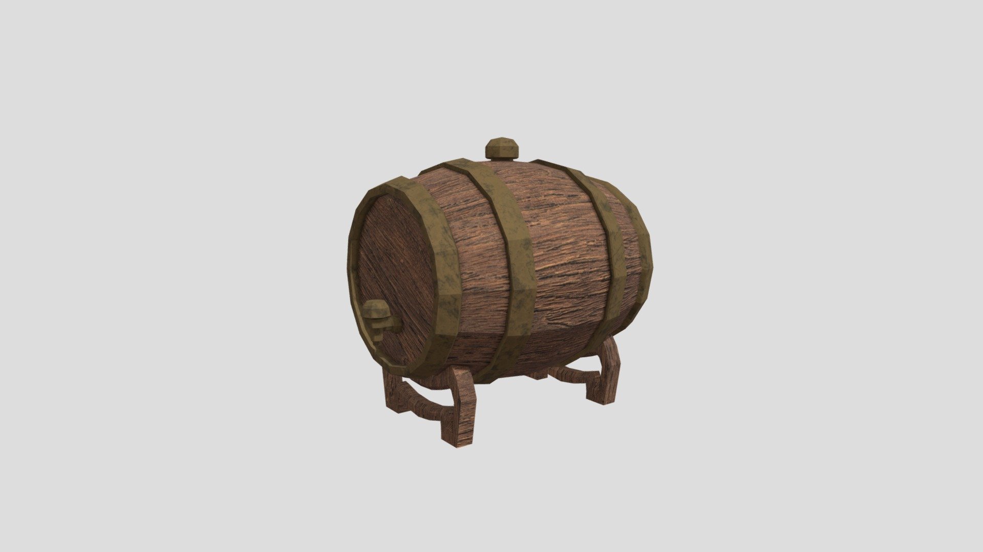 Stylized Beer Keg - Download Free 3D model by Alex Malan (@AlexMalan ...