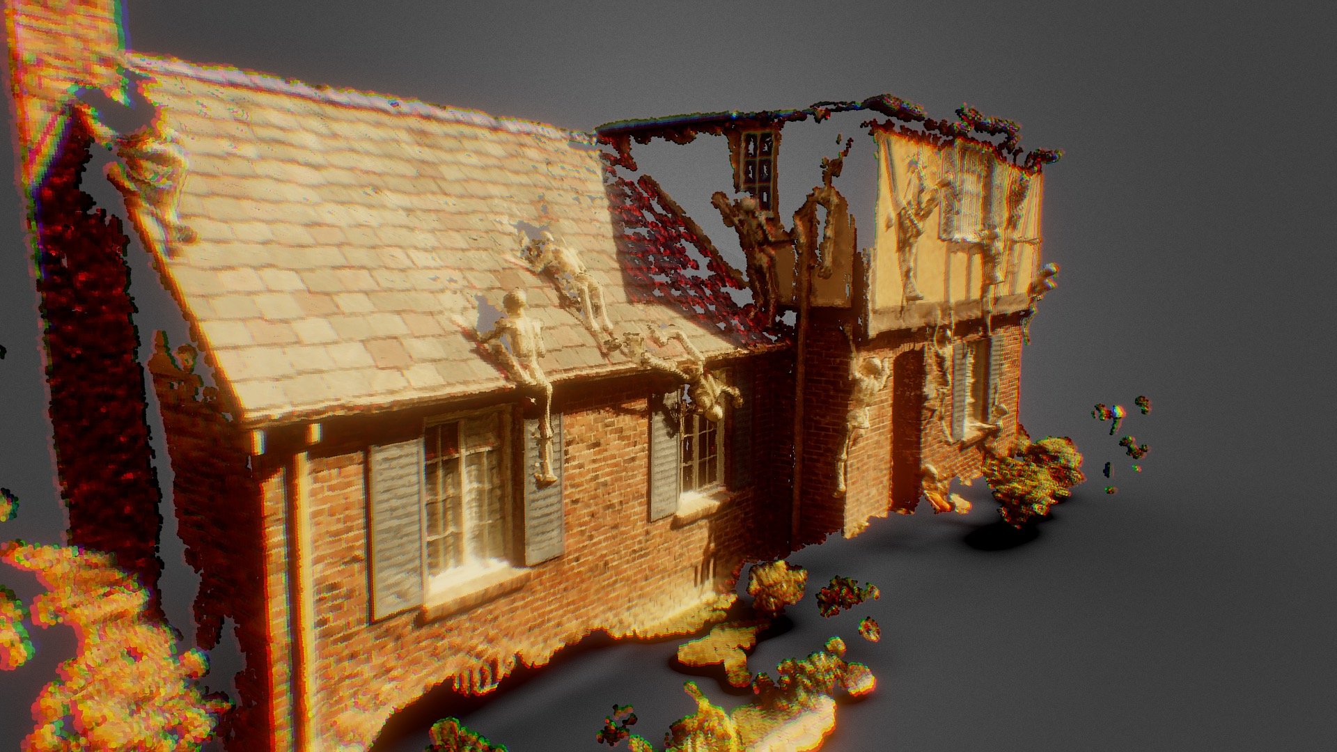 Undead climbing on house - 3D model by aromeromyt [0a140be] - Sketchfab