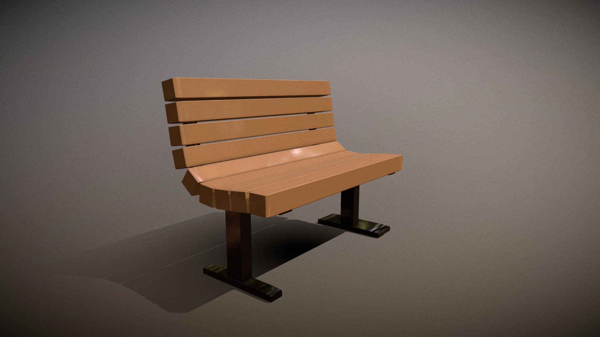 Park Bench made of blocks - Download Free 3D model by martiangold ...