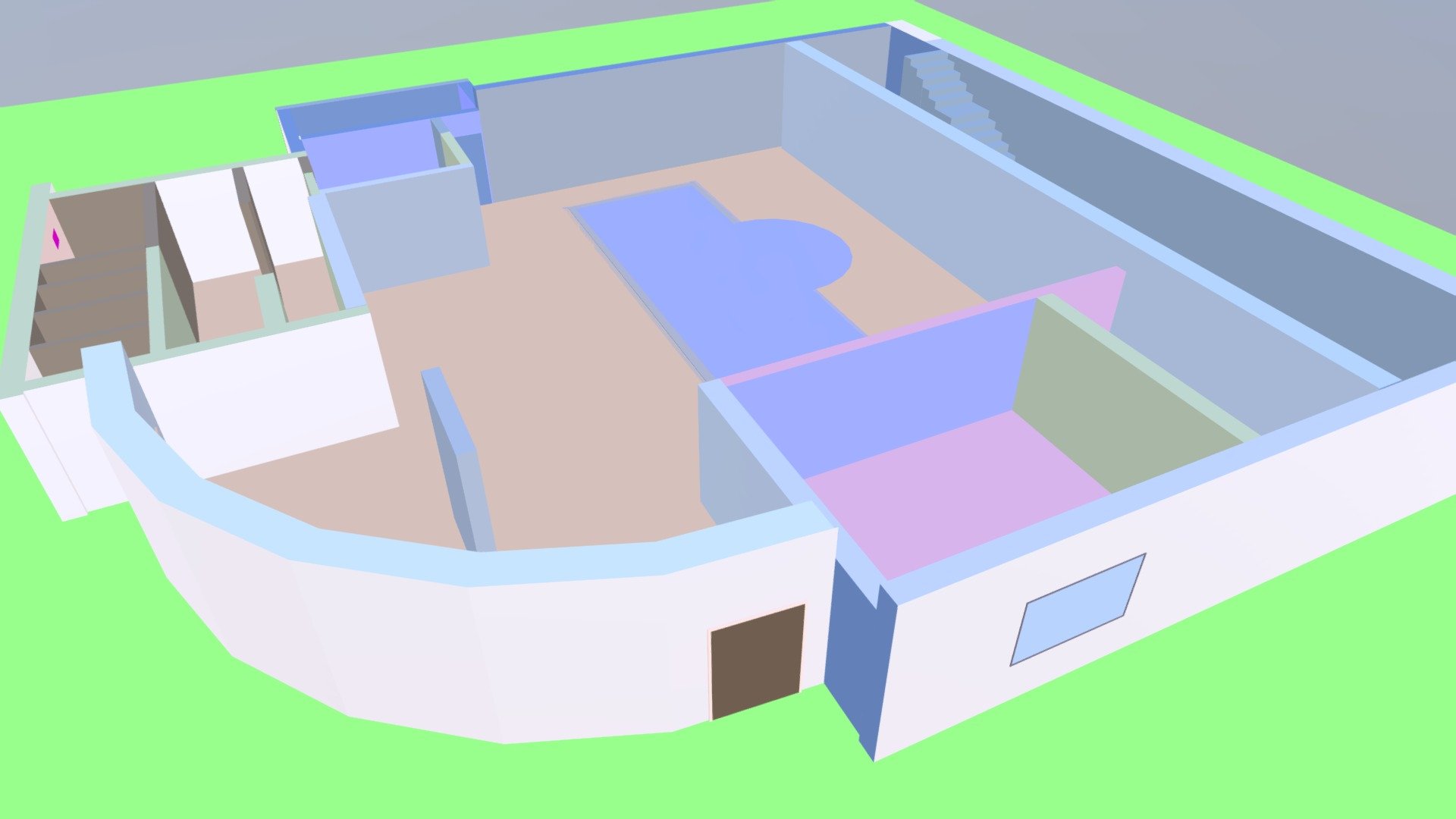 3d villa ground floor - 3D model by naleem32 [0a18ffa] - Sketchfab