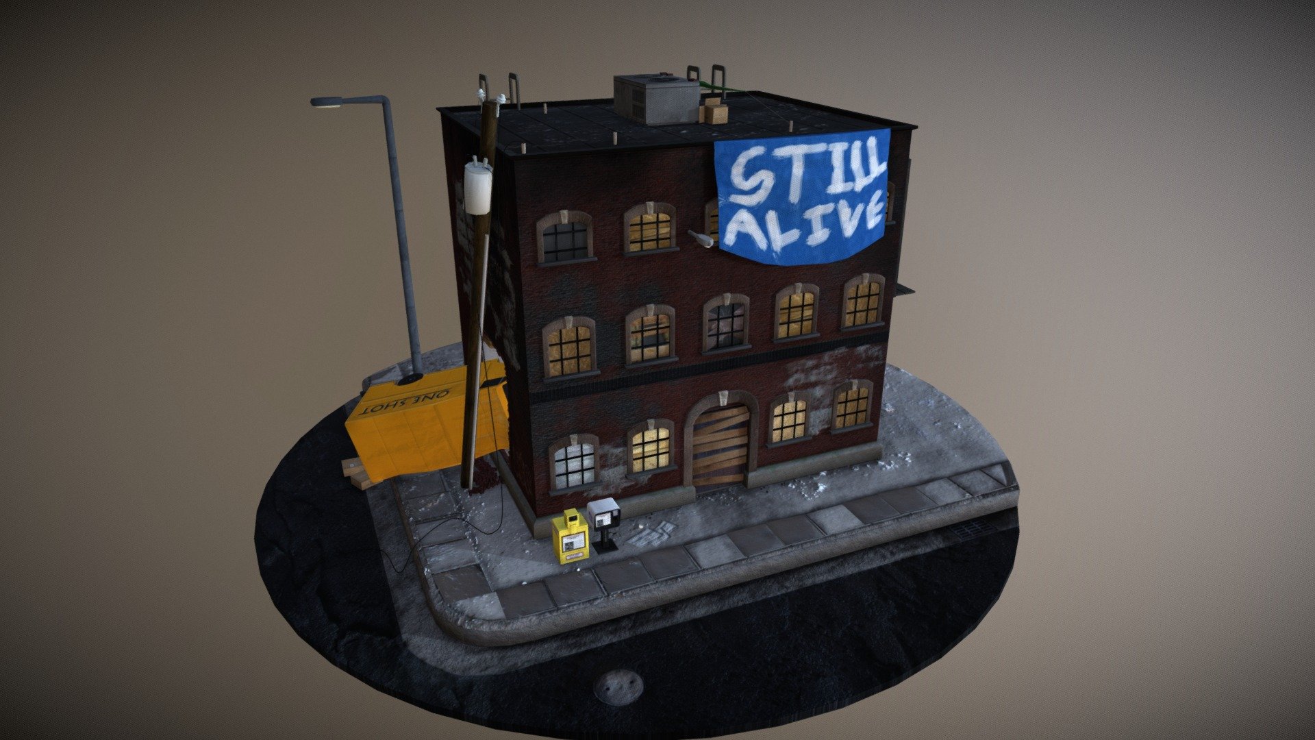 Zombie House - 3D model by bmsmith211 [0a1bbd2] - Sketchfab