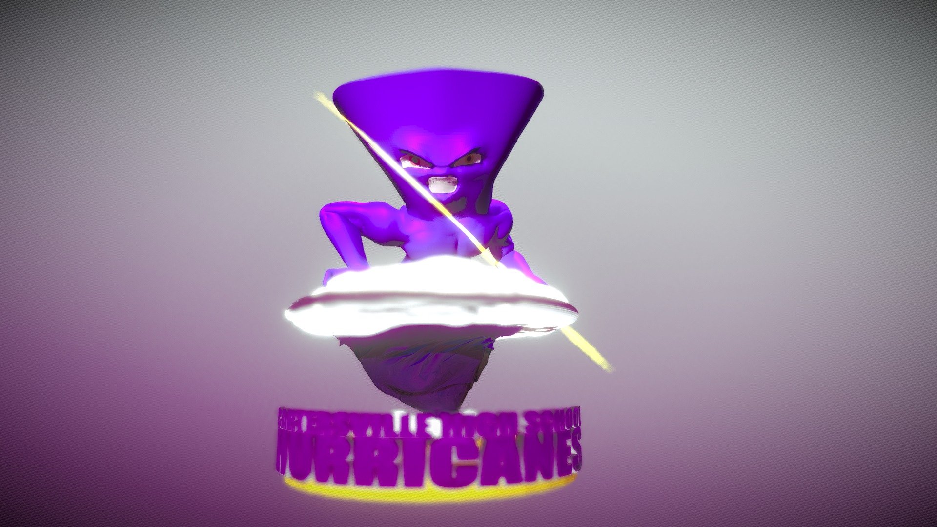 Hurricane Maskot animtion - 3D model by rick2quick [0a1c34d] - Sketchfab