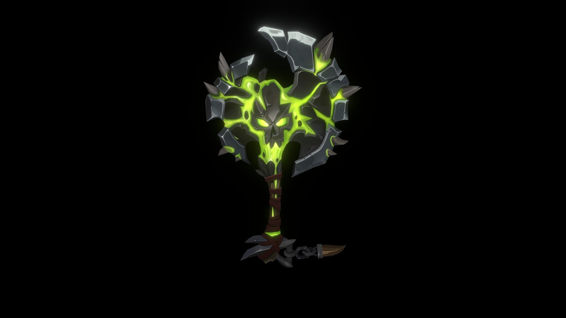 Demonic Axe - 3D model by Manishka (@kingofpolygons) [0a1d0f7] - Sketchfab