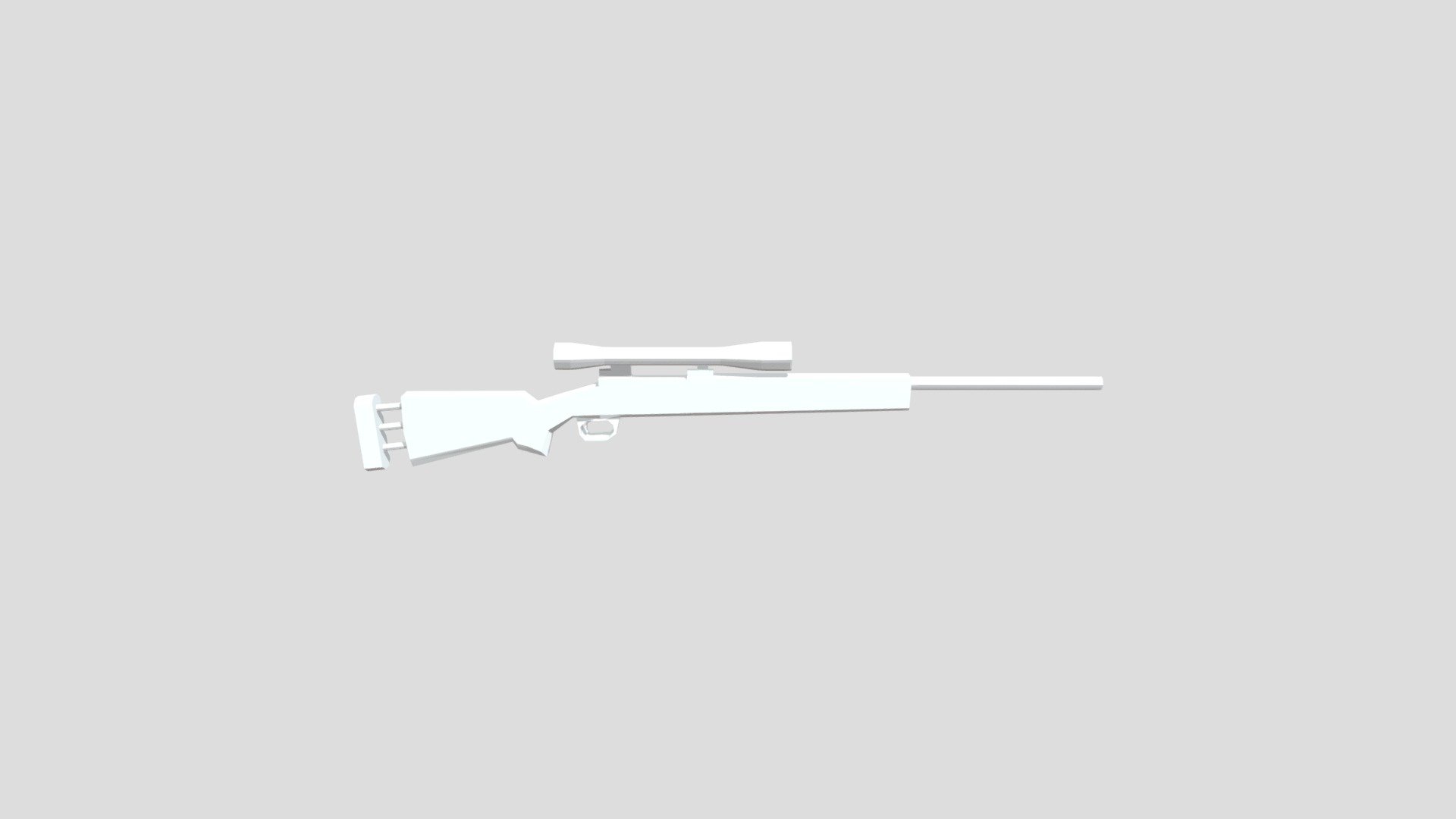 Low Poly M24 SWS(Sniper Weapon System) - Download Free 3D model by ...