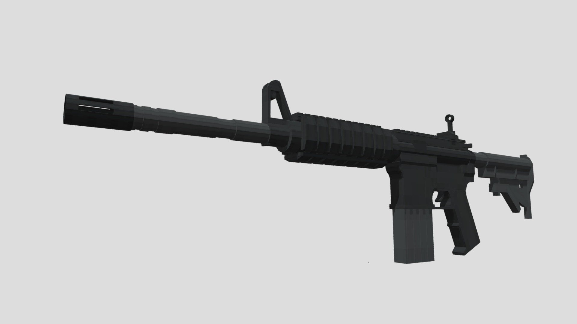 M4A1 // LowPoly Blockbench - 3D model by a1stoff [0a1f21d] - Sketchfab