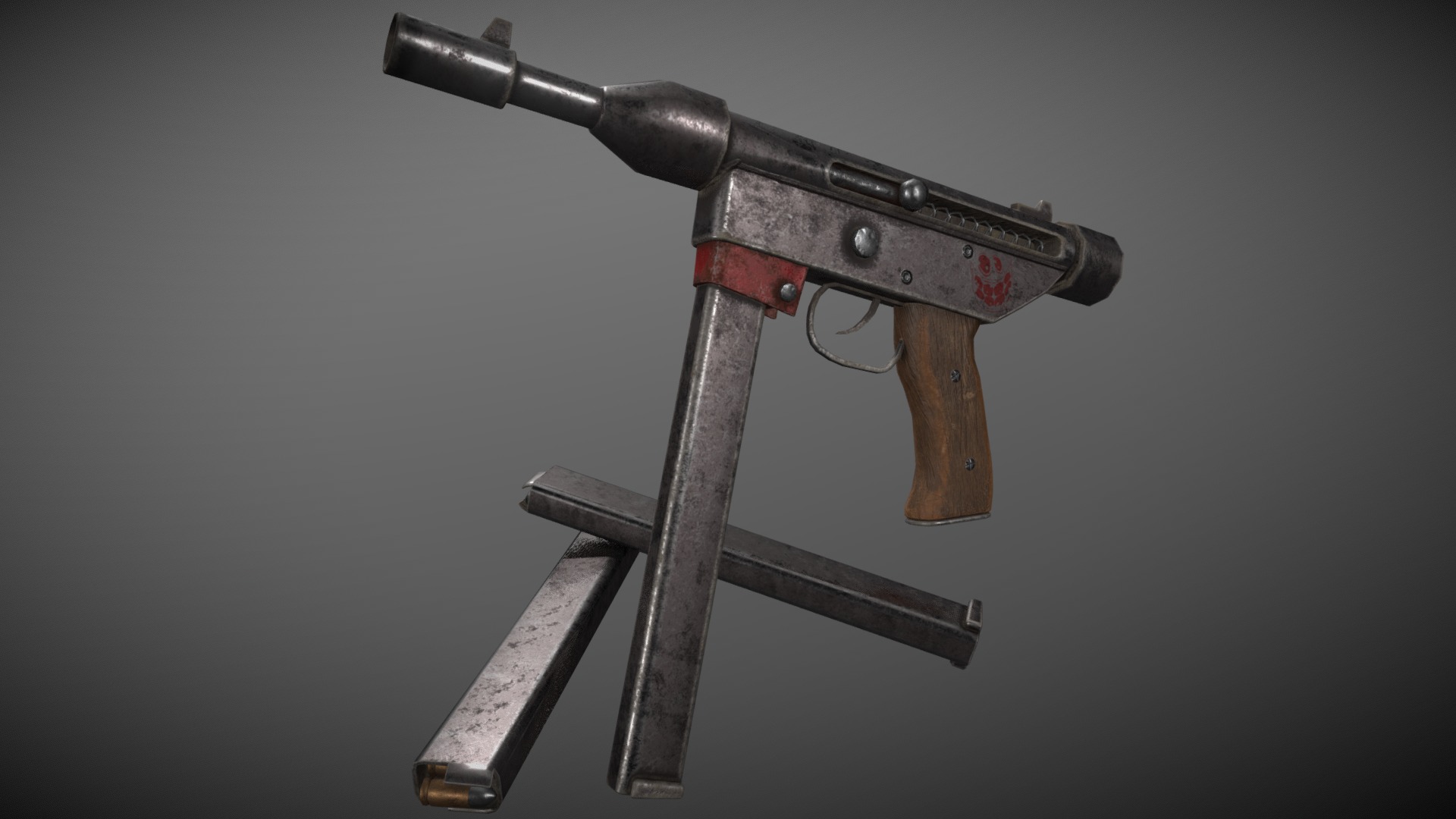 Dirty Sub-machine Gun - 3D model by Lloyd Clasby (@Tawnytrash) [0a1f3da ...