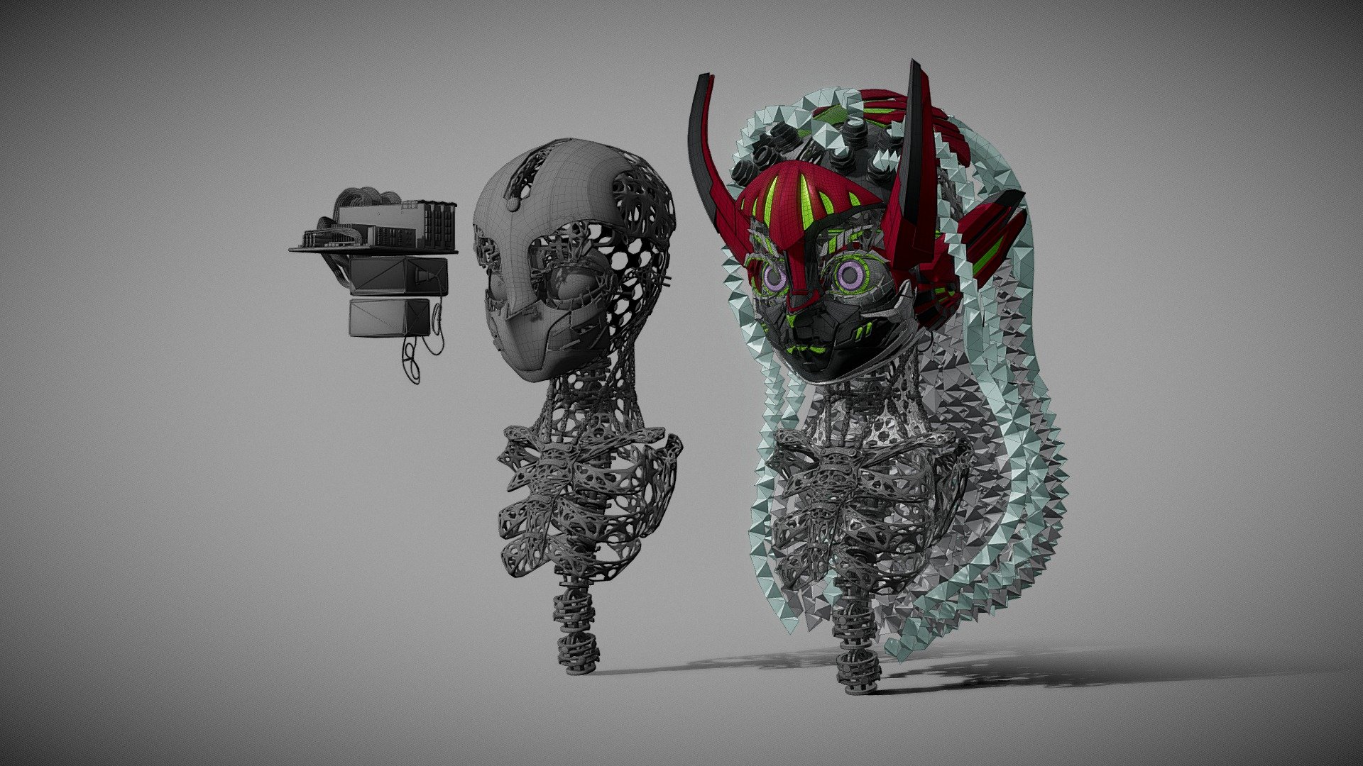 Head of Robot Tima - Download Free 3D model by ChamberSu ...