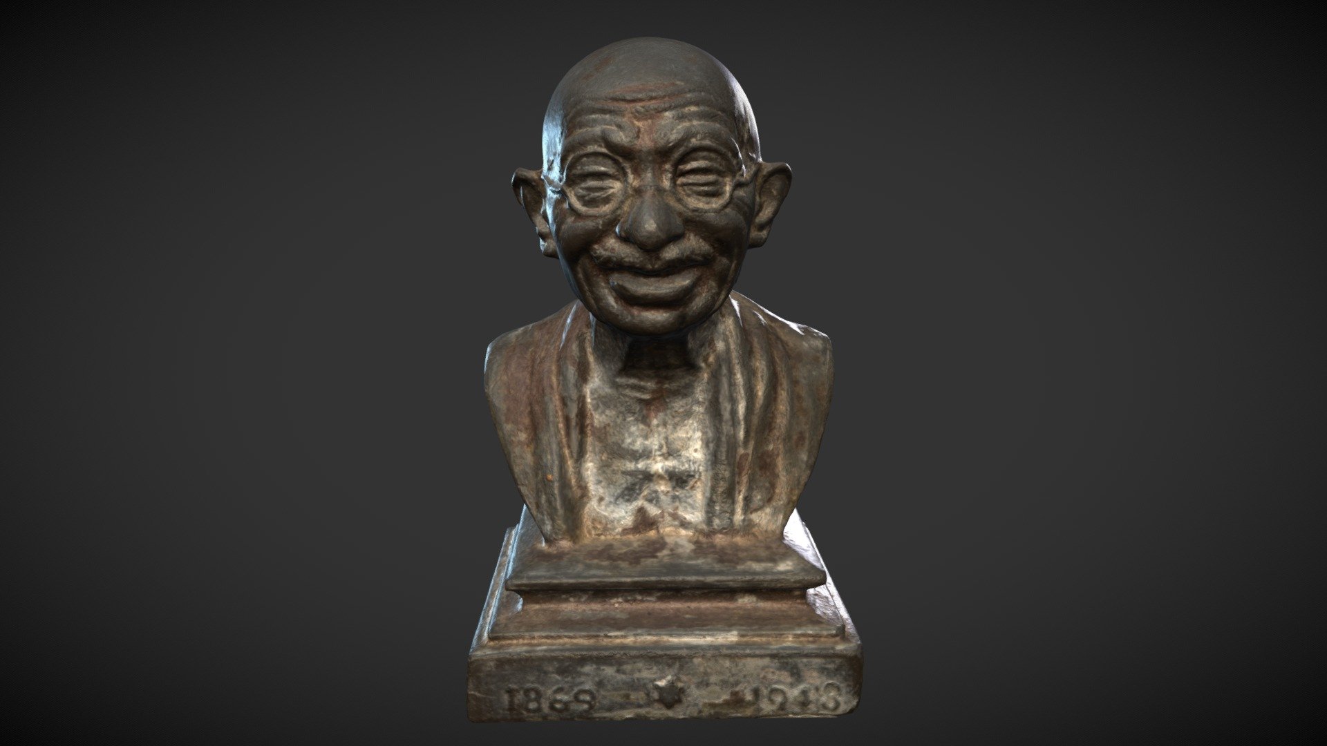 Gandhi #18 - 3D model by Dmytro Dokunov (@dokunod) [0a2362b] - Sketchfab