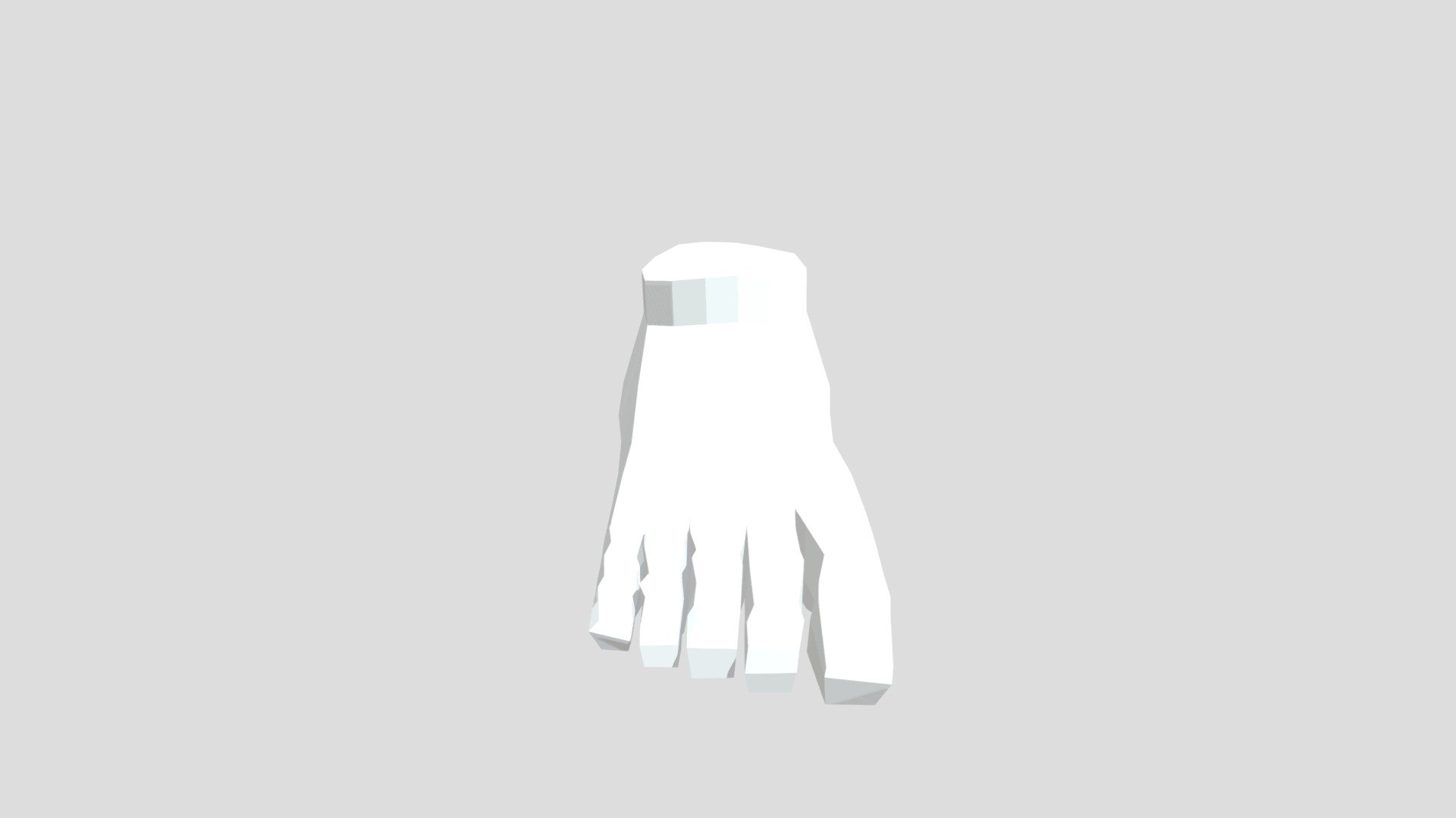 Foot Low Poly - Download Free 3D model by gaelinix [0a28294] - Sketchfab