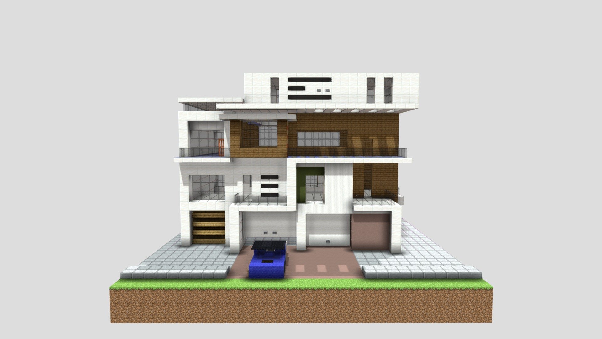 Minecraft Modern House - Download Free 3D model by jar (@jar9th ...