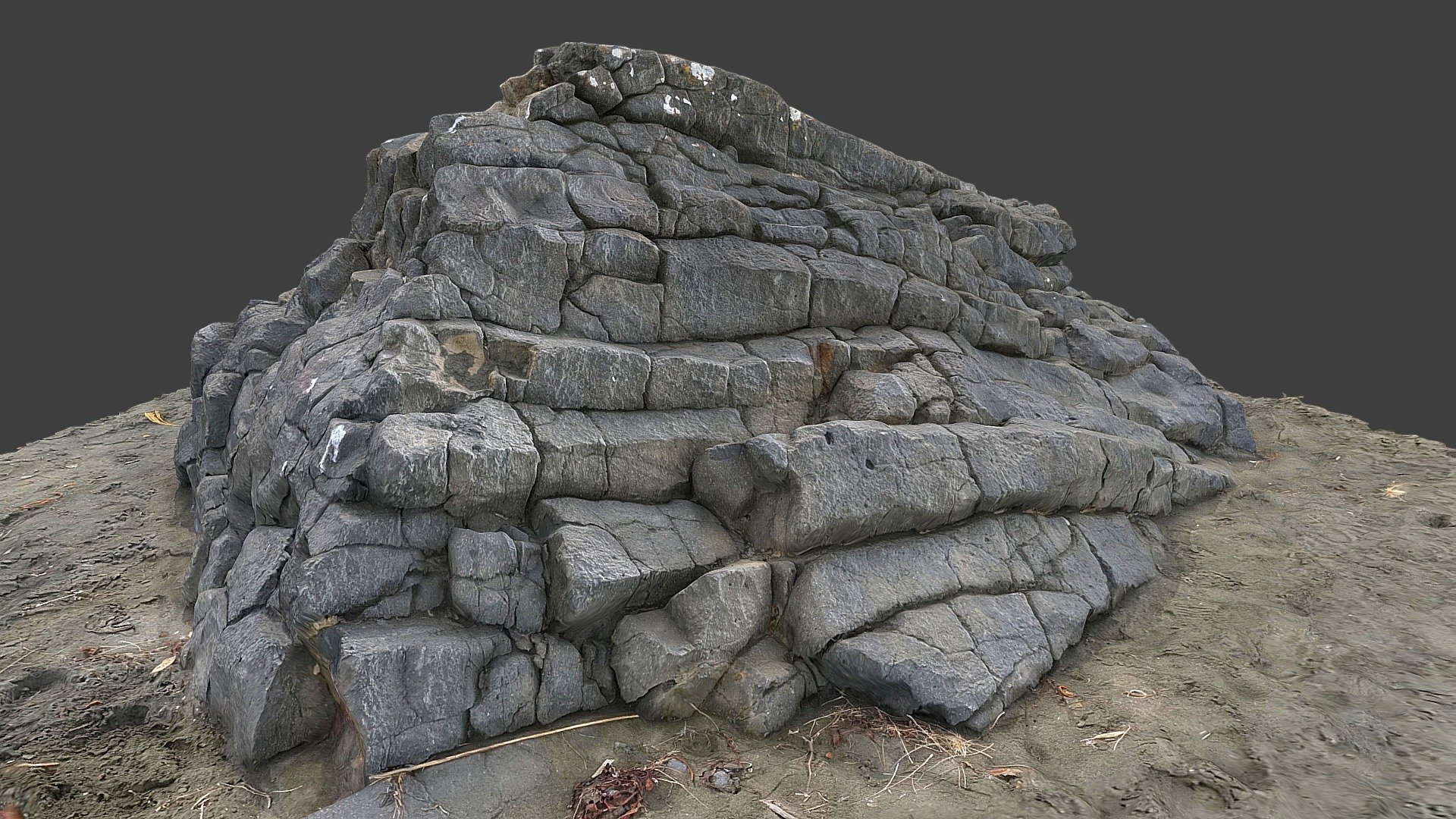 Basalt rock on beach - 3D model by b_nealie [0a28e80] - Sketchfab