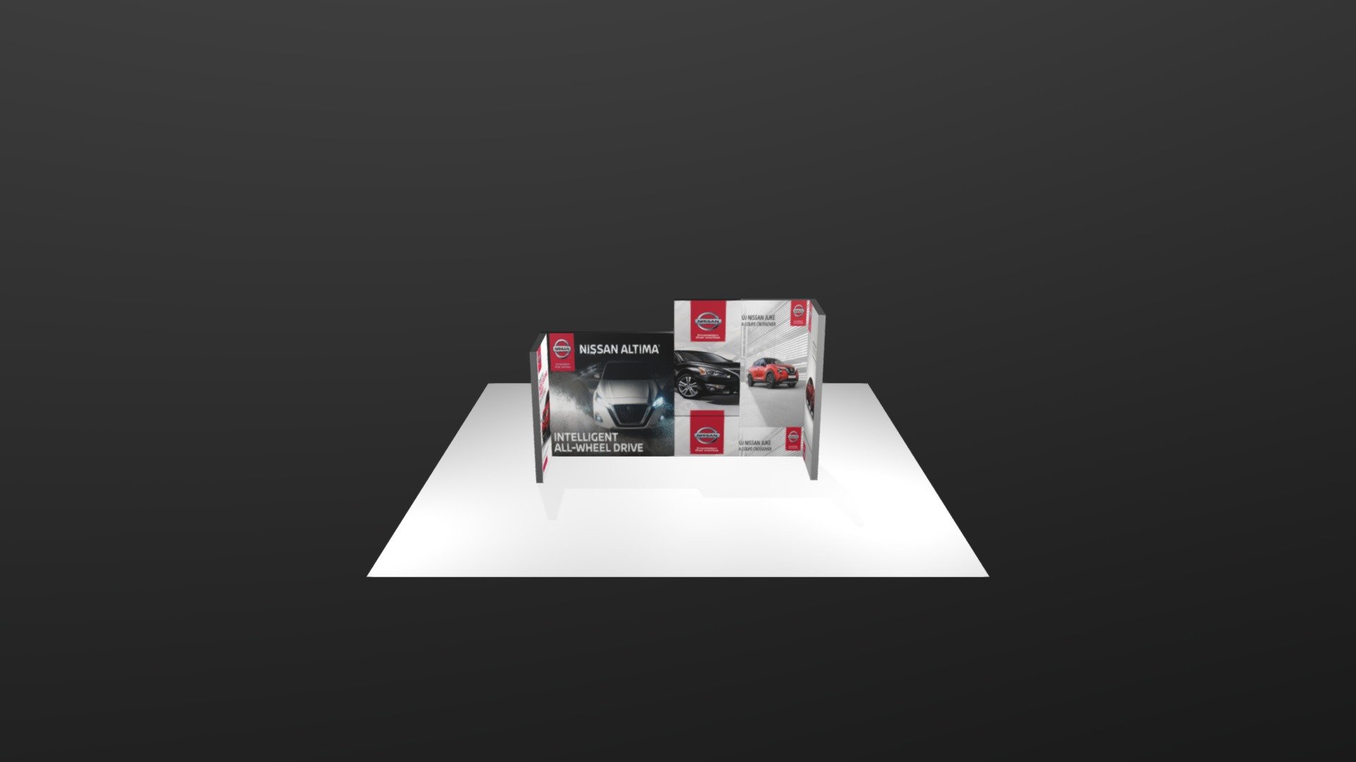 Nissan Exhibition booth - 3D model by martonjuhasz [0a29a44] - Sketchfab