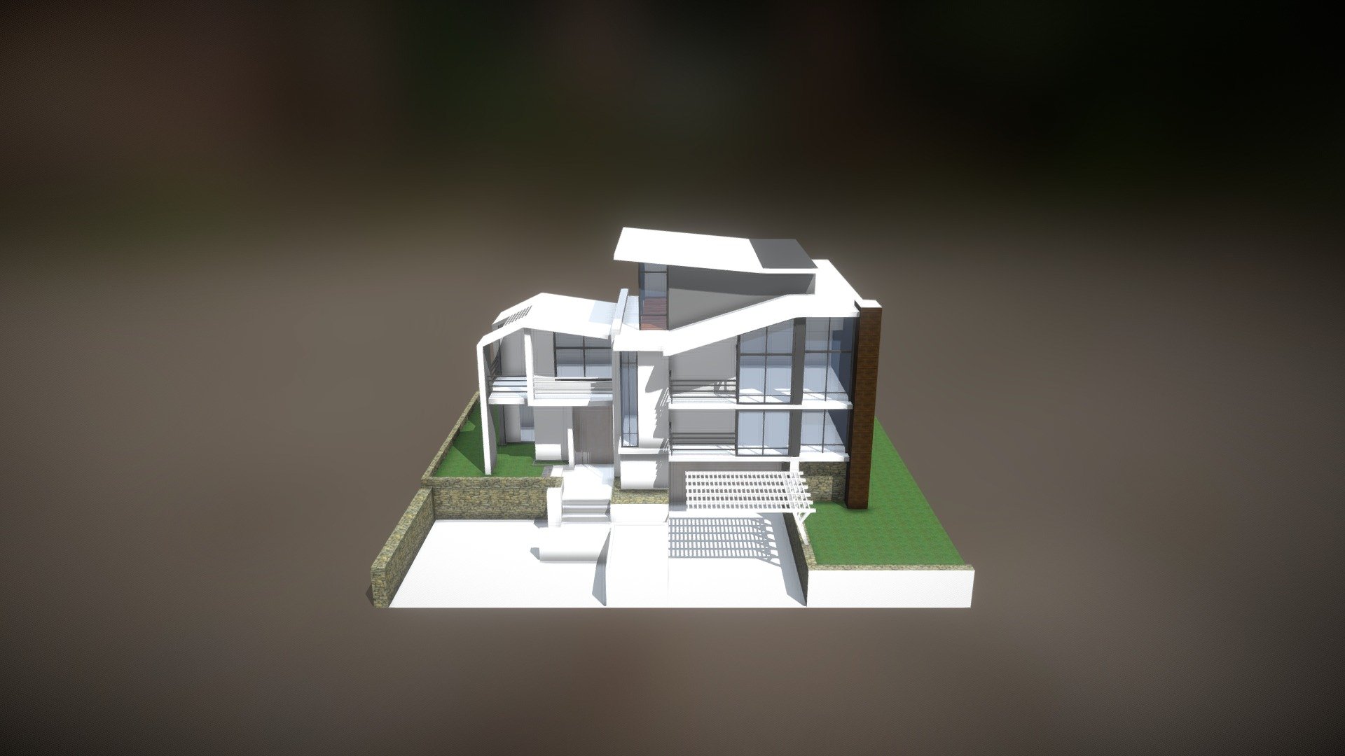 Dream House - Download Free 3D model by kondosai [0a2b811] - Sketchfab