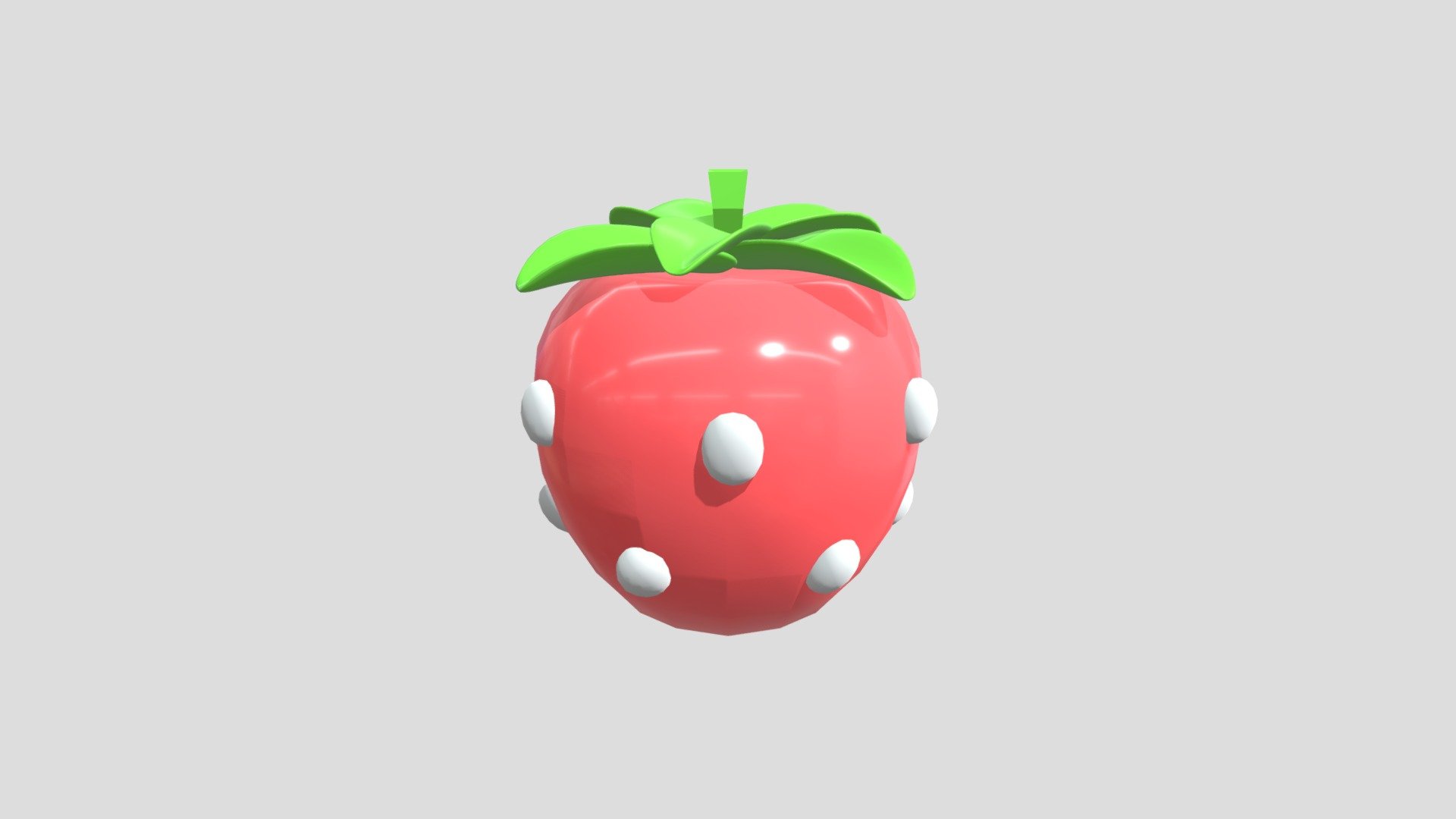 strawberry - 3D model by Kelecia [0a2bef0] - Sketchfab