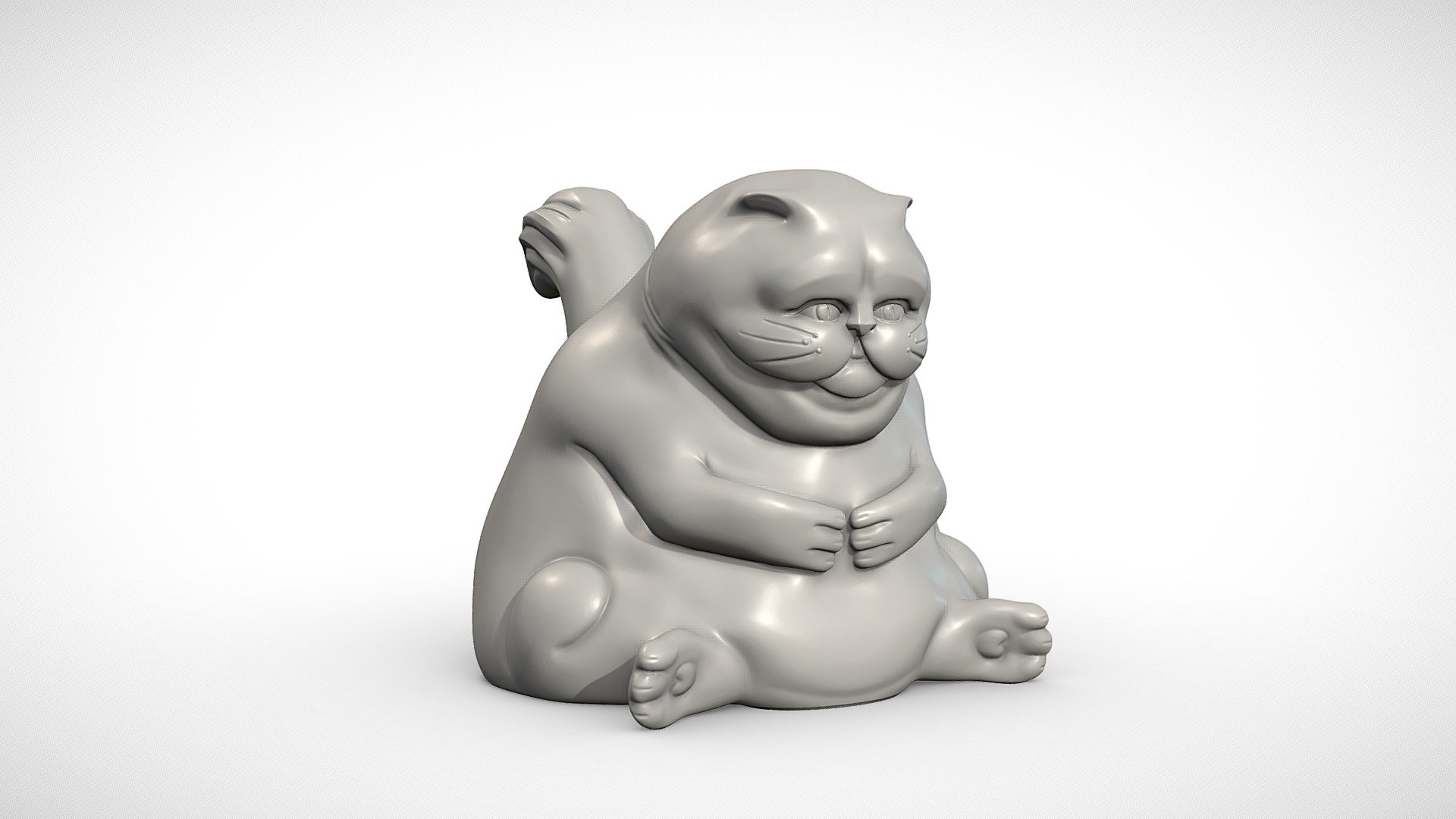 Fat Cat 3d printable - Buy Royalty Free 3D model by Nima (@h3ydari96 ...
