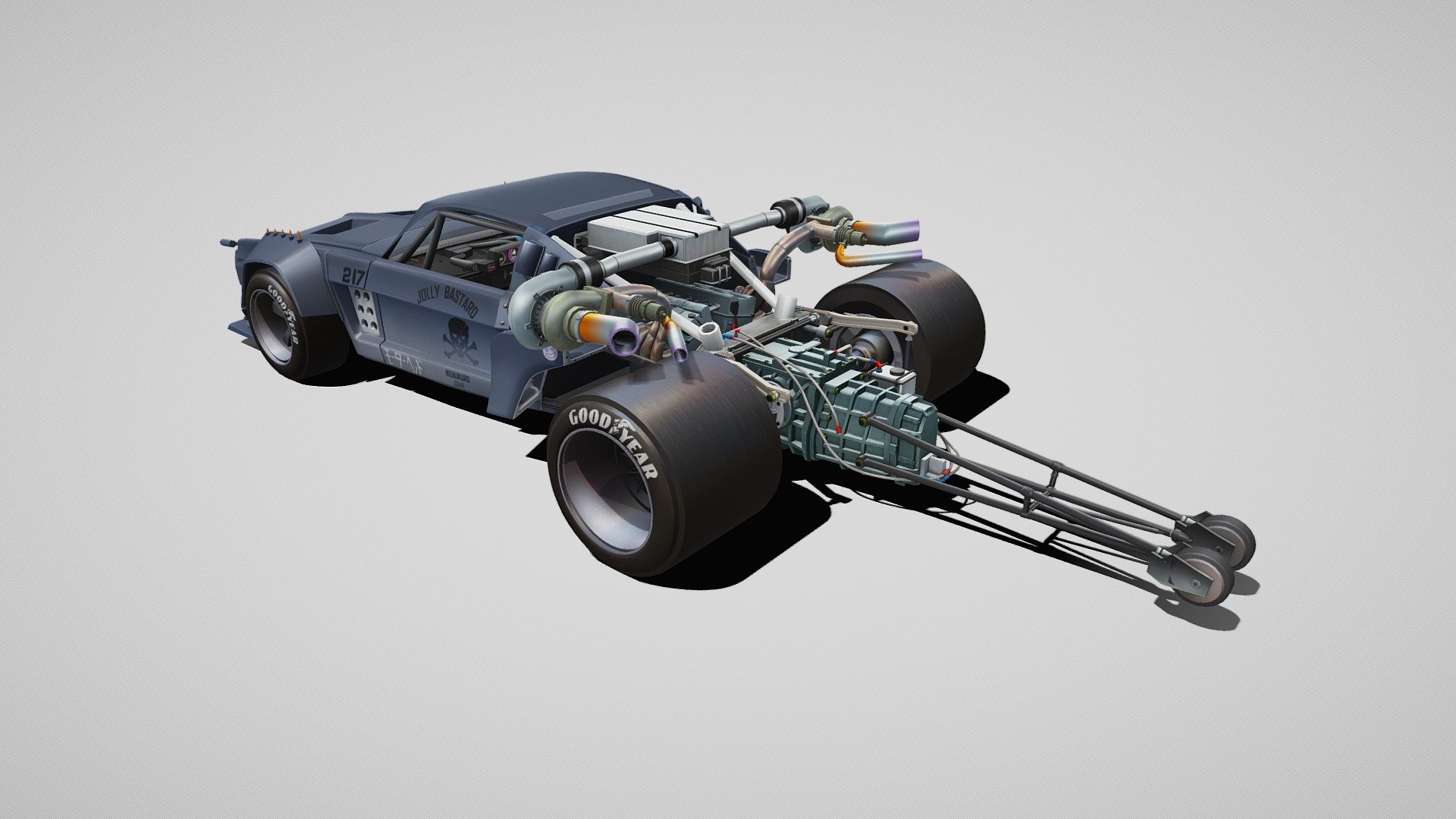 Joker's car - 3D model by Nastazh [0a2d4ce] - Sketchfab
