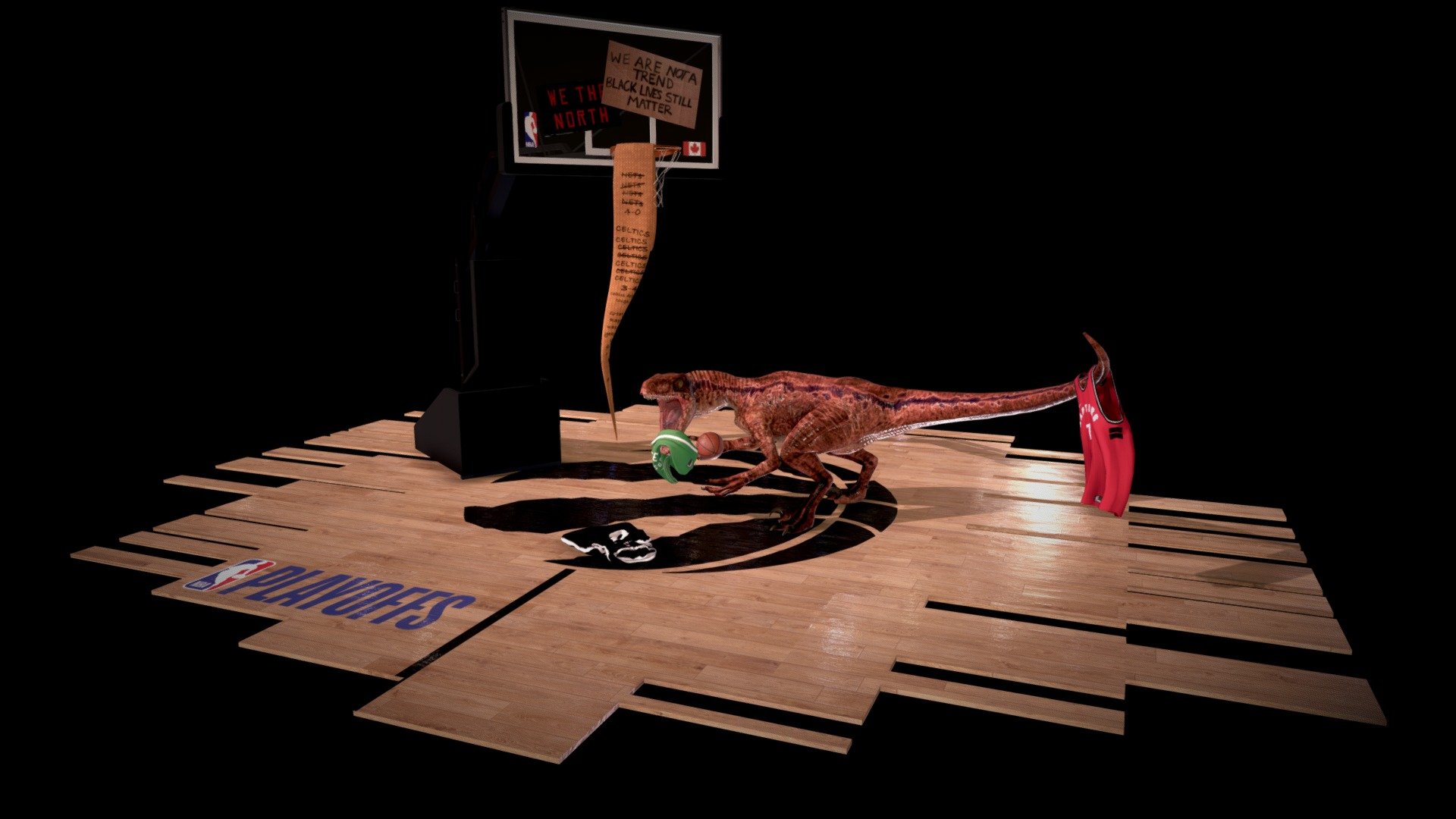 The Toronto Raptors in the 2020 NBA Playoffs - 3D model by ...
