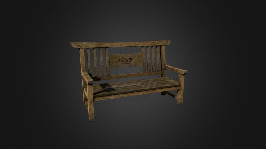 Bench - 3D model by daaneimers [0a2eba1] - Sketchfab