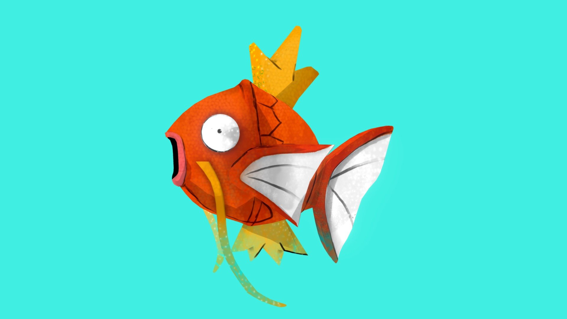 Magikarp - 3D model by Karolina Renkiewicz (@KarolinaRenkiewicz ...