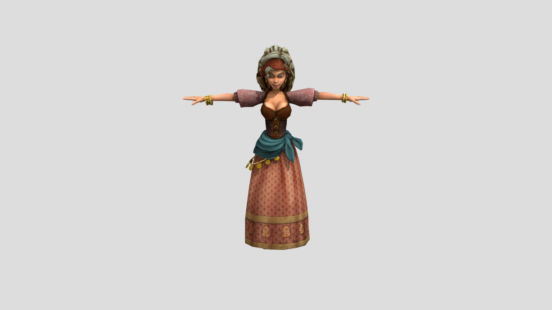 Peasant Girl - Download Free 3D model by drifter33 [0a316bb] - Sketchfab